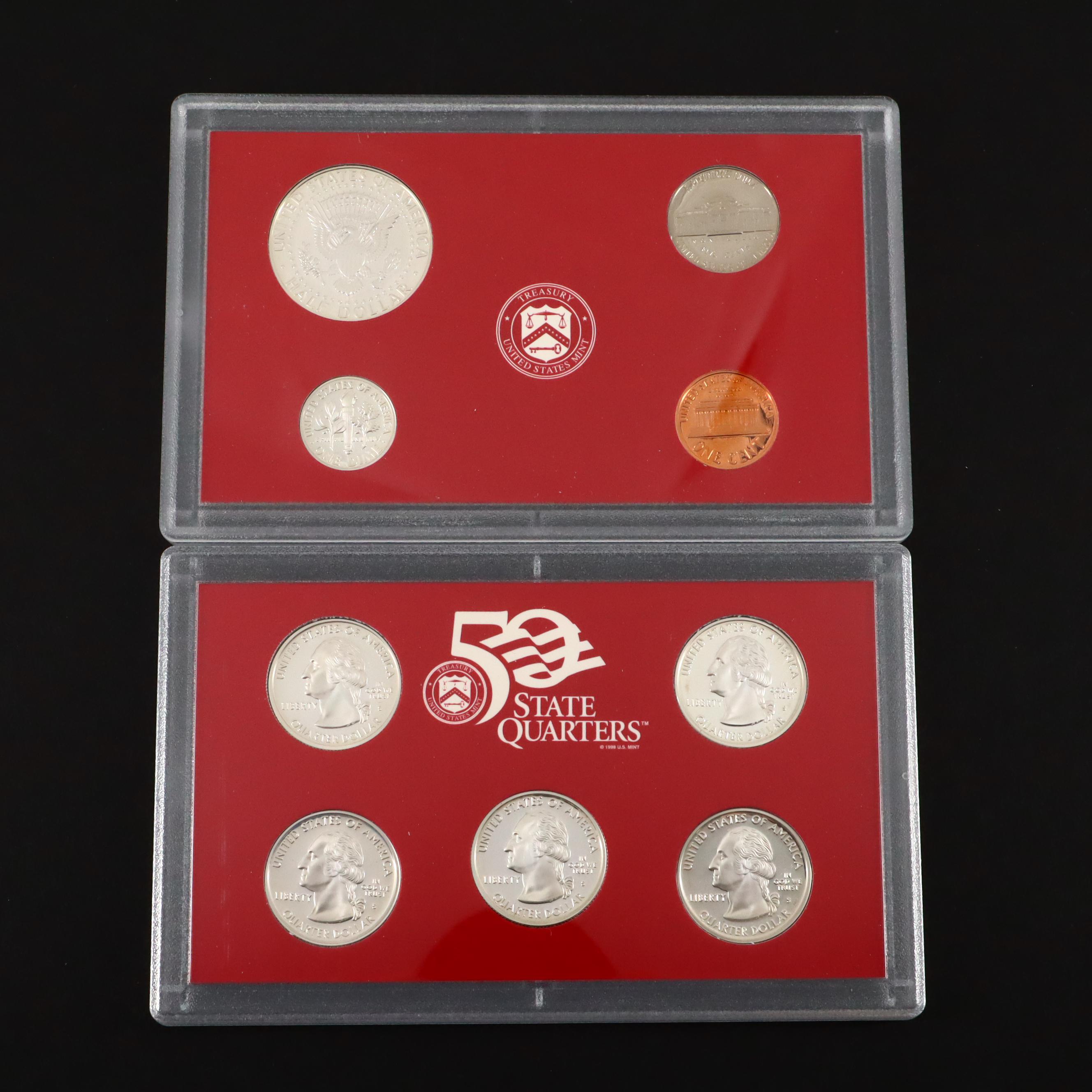 1999 and 2000 United States Mint Silver Proof Sets | Everything But The ...