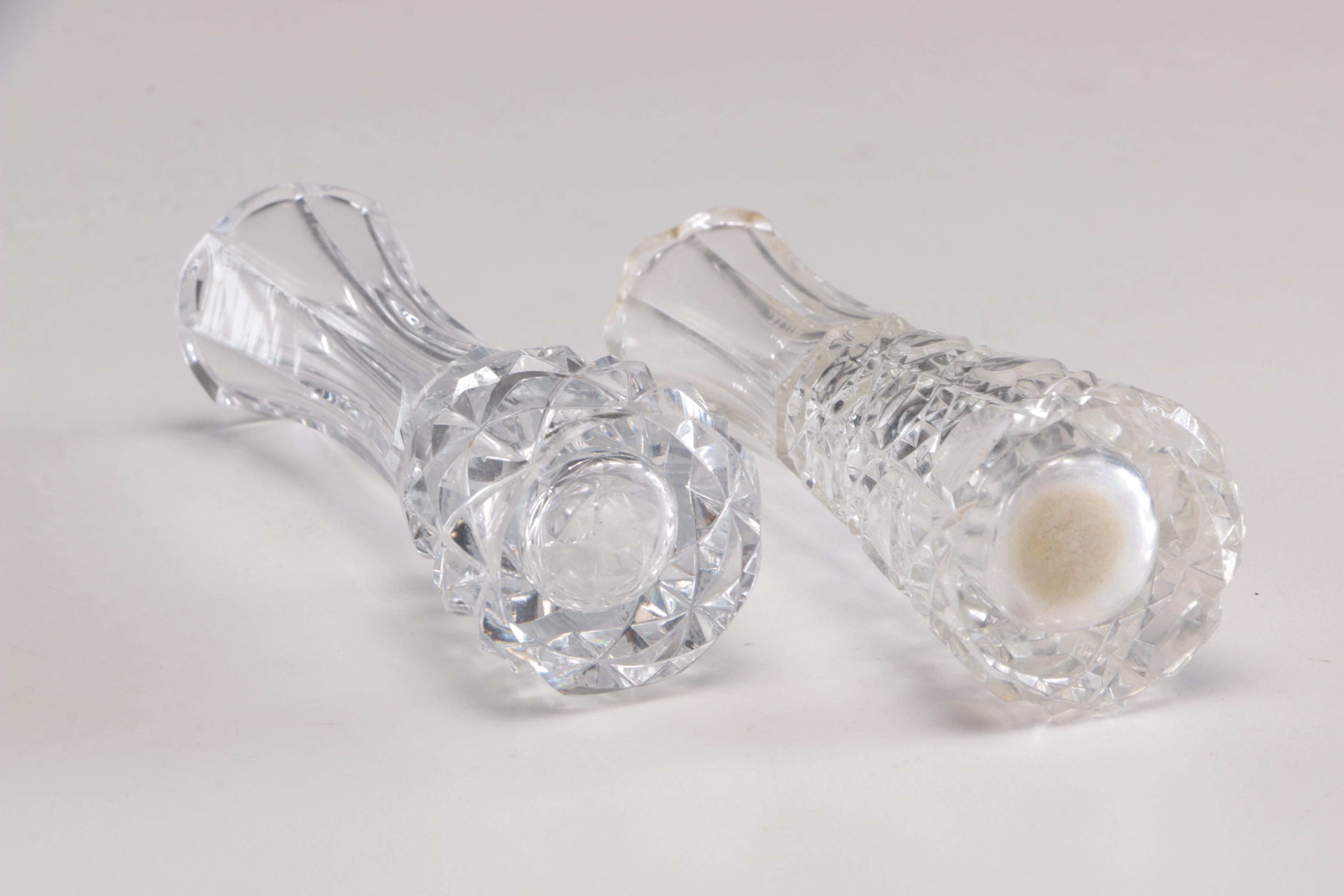 Crystal, Cut Glass Candy Dishes, Salt/Pepper Shakers, Bud Vases Makers ...