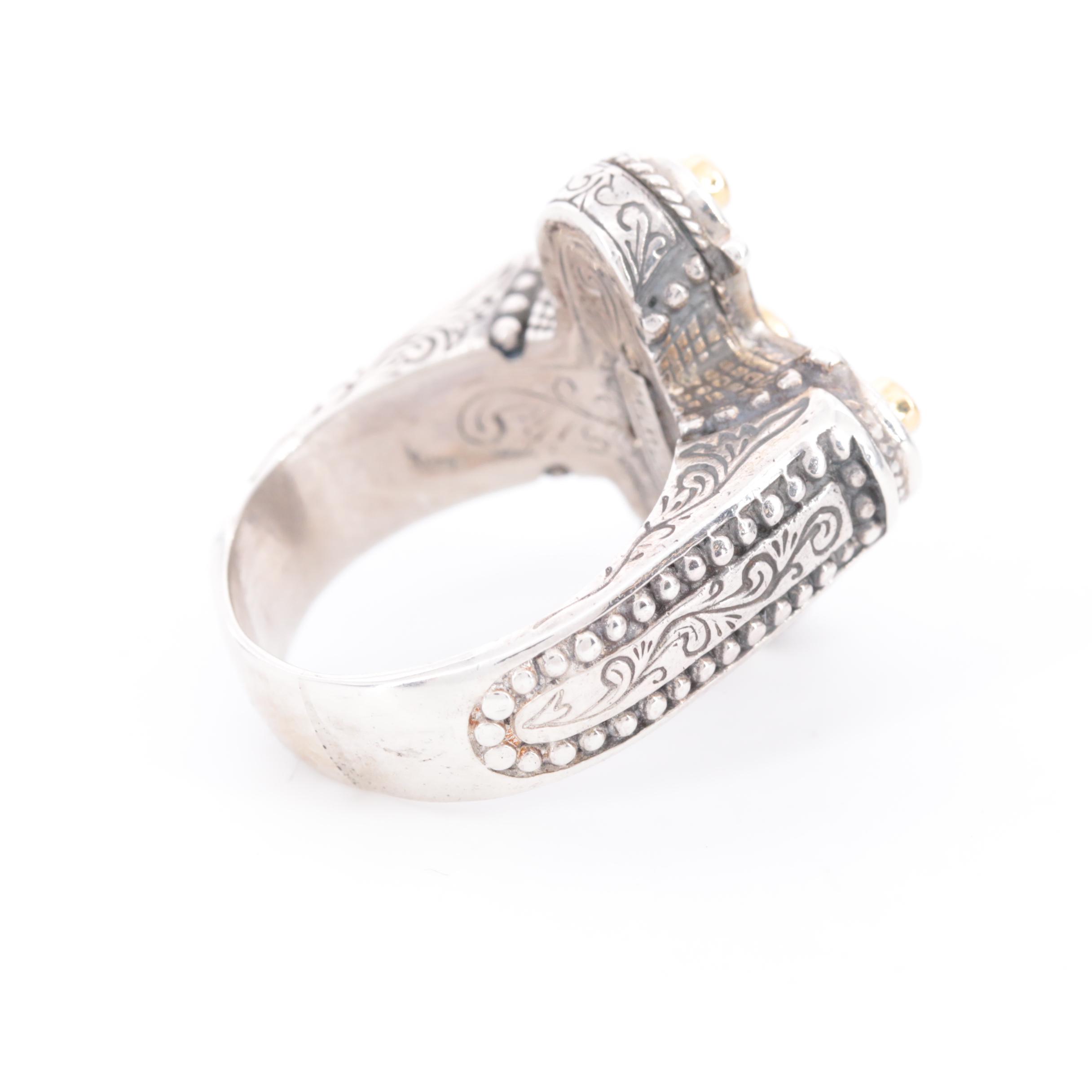 Konstantino 18K Gold, Sterling Silver and Diamond Heraldic Pommy Cross ...