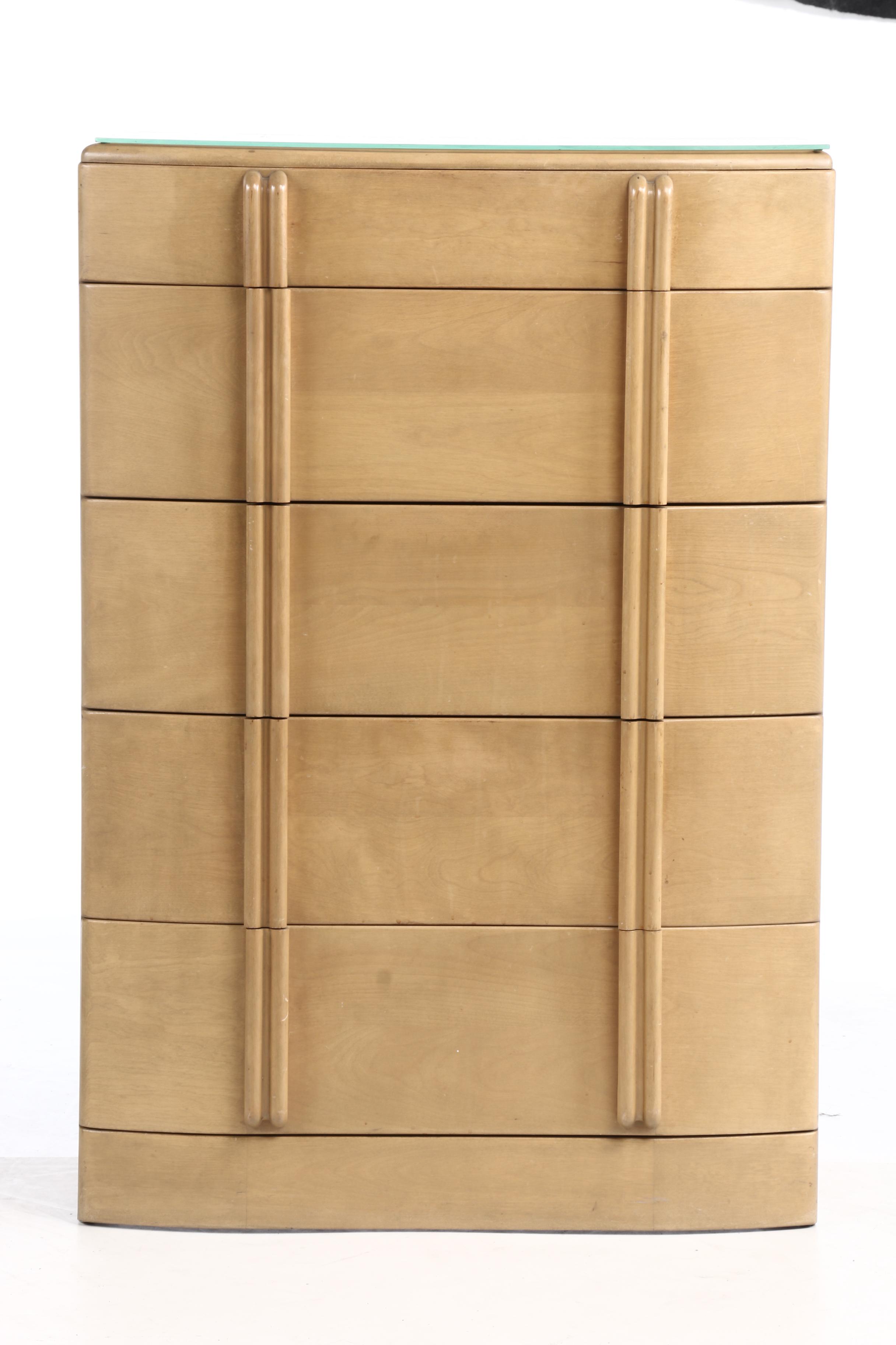 Leo Jiranek for Heywood-Wakefield, Art Deco "Airflow" Chest of Drawers ...