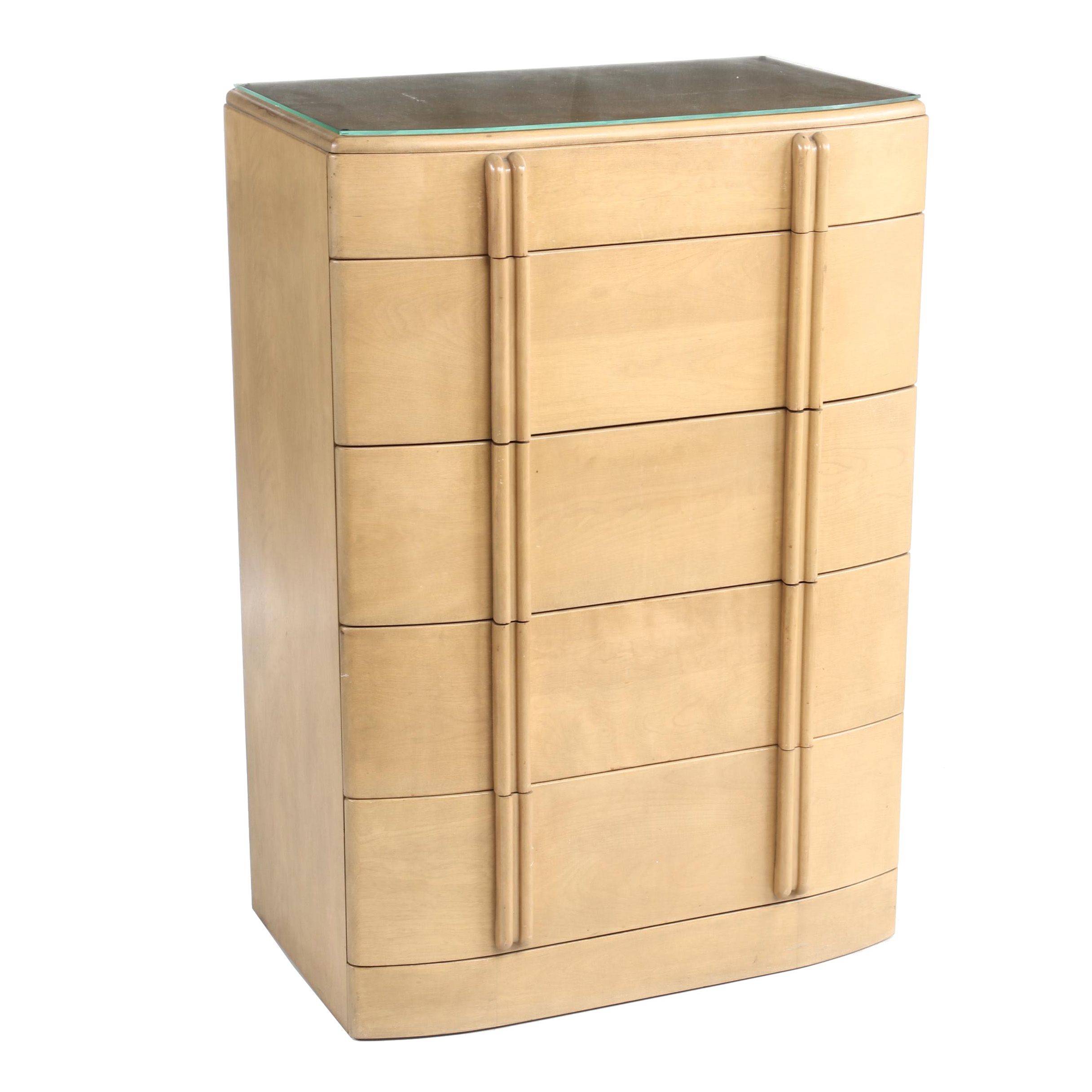 Leo Jiranek for Heywood-Wakefield, Art Deco "Airflow" Chest of Drawers ...