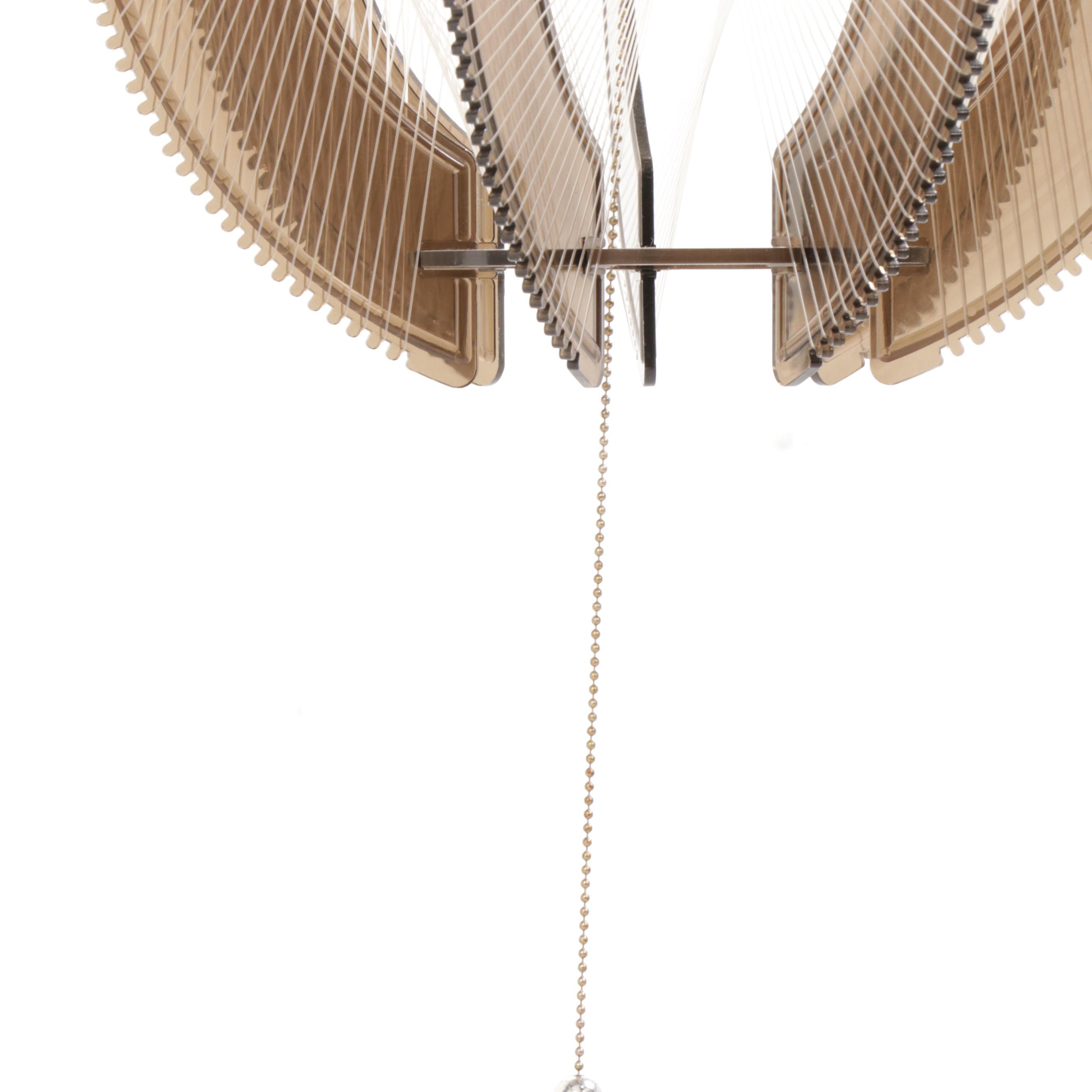 Lucite String Swag Pendant Light in the Style of Naum Gabo, Mid-Century ...