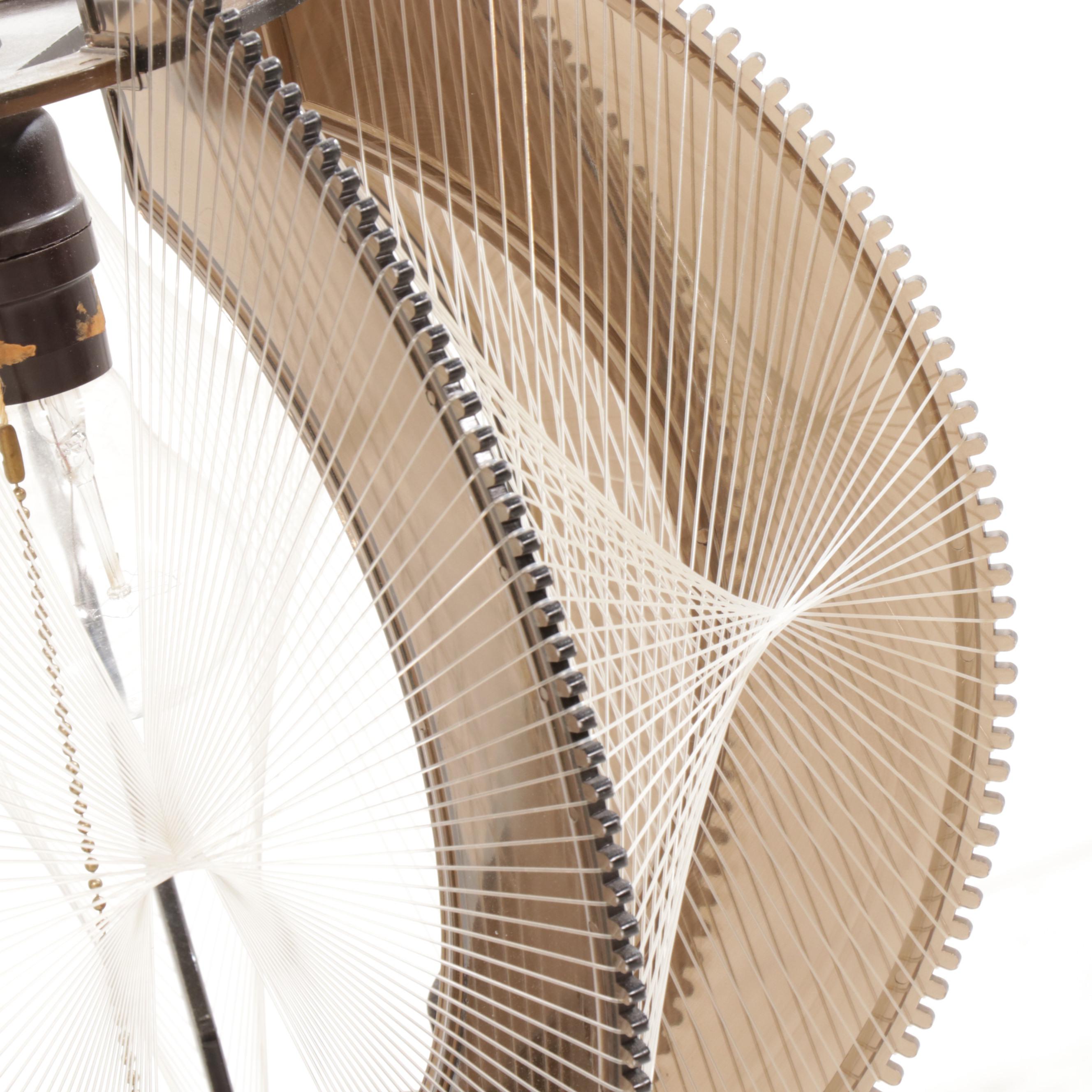 Lucite String Swag Pendant Light in the Style of Naum Gabo, Mid-Century ...