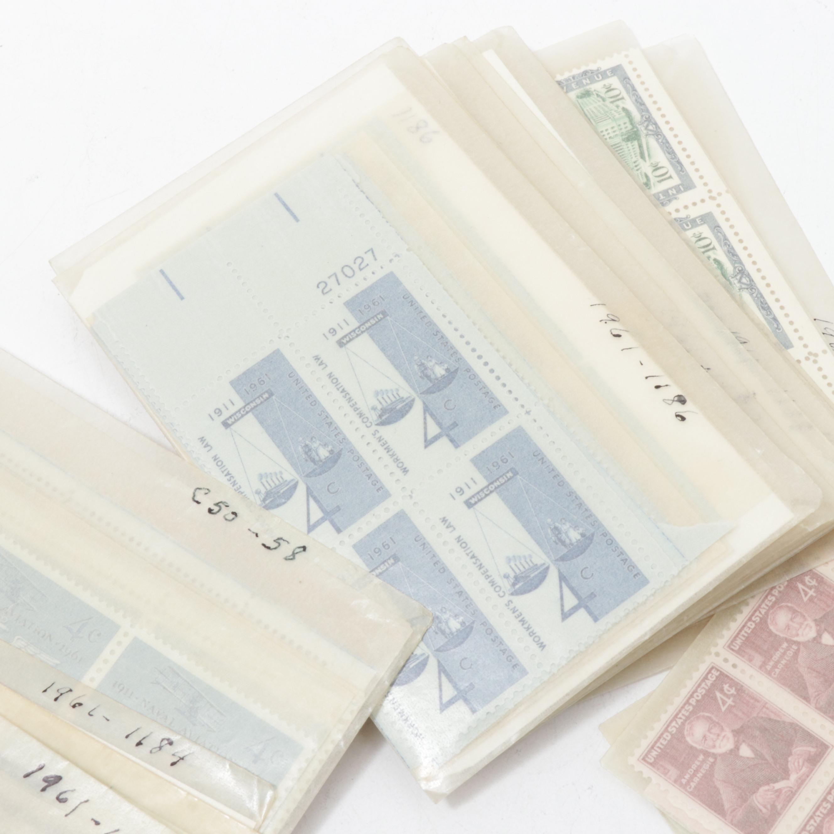 Uncirculated U.S. Postage Stamps, 1950s - 1960s | EBTH