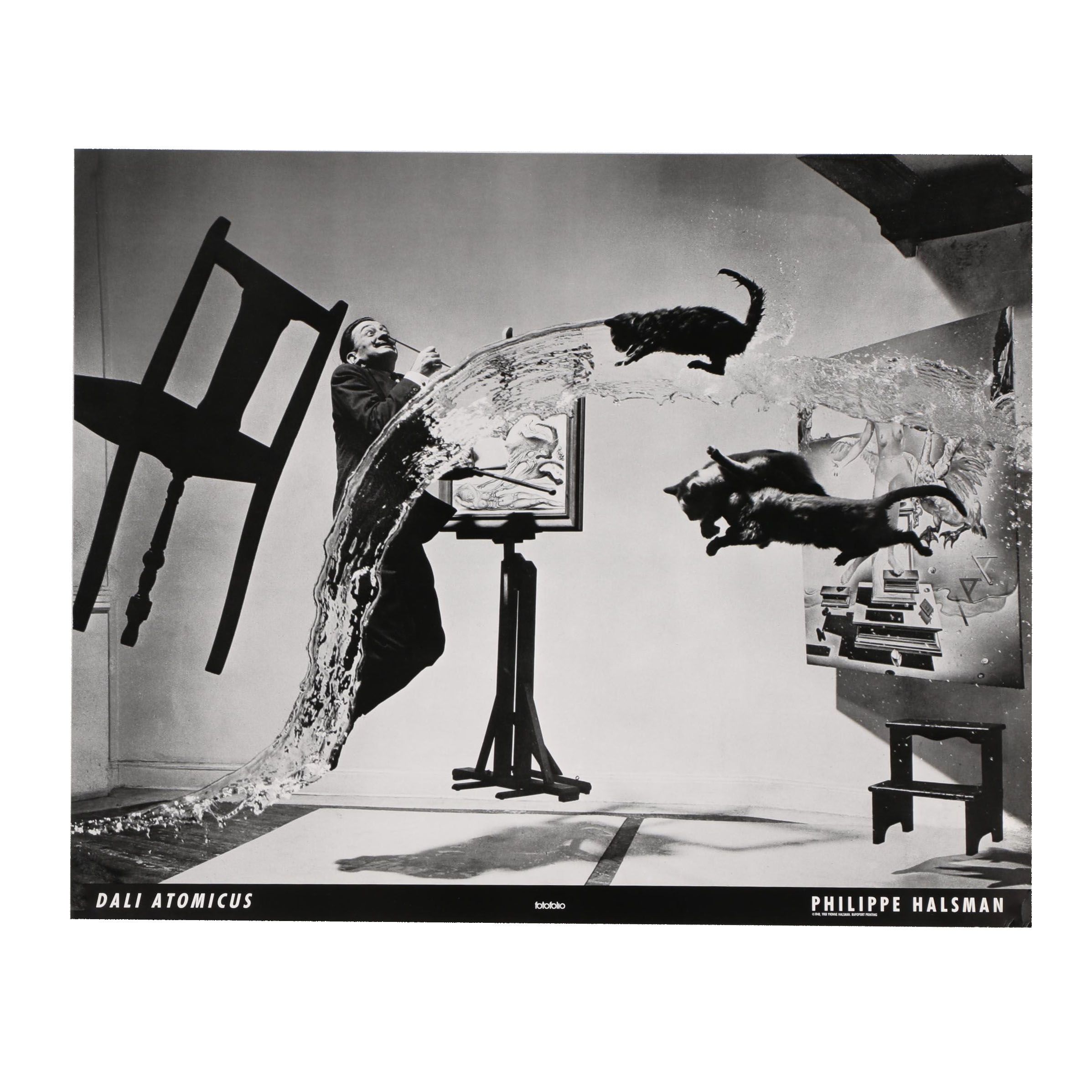Halftone After Philippe Halsman and Salvador Dalí "Dali Atomicus ...