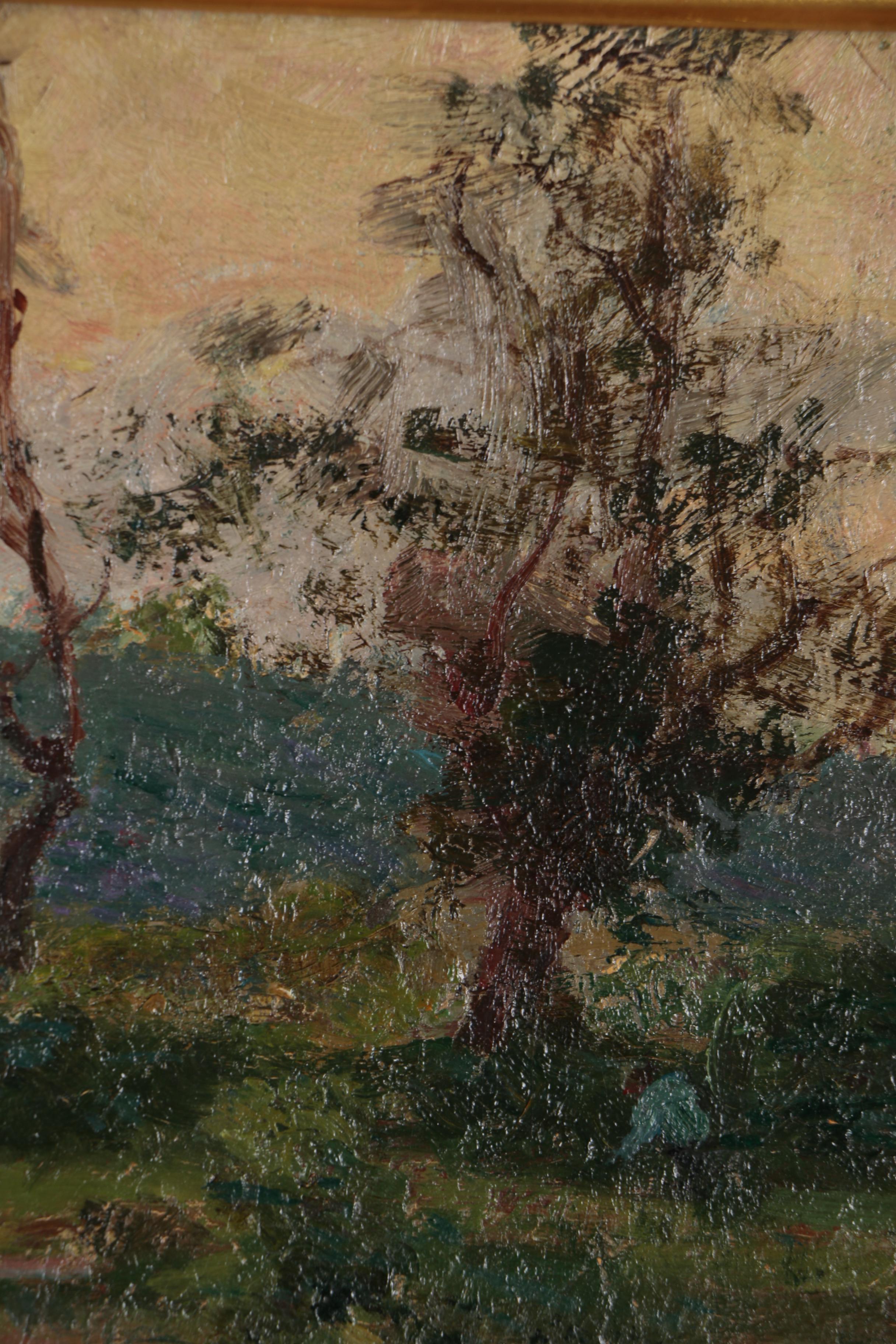 Frank A. Bicknell Oil Painting "August Sunset" | EBTH