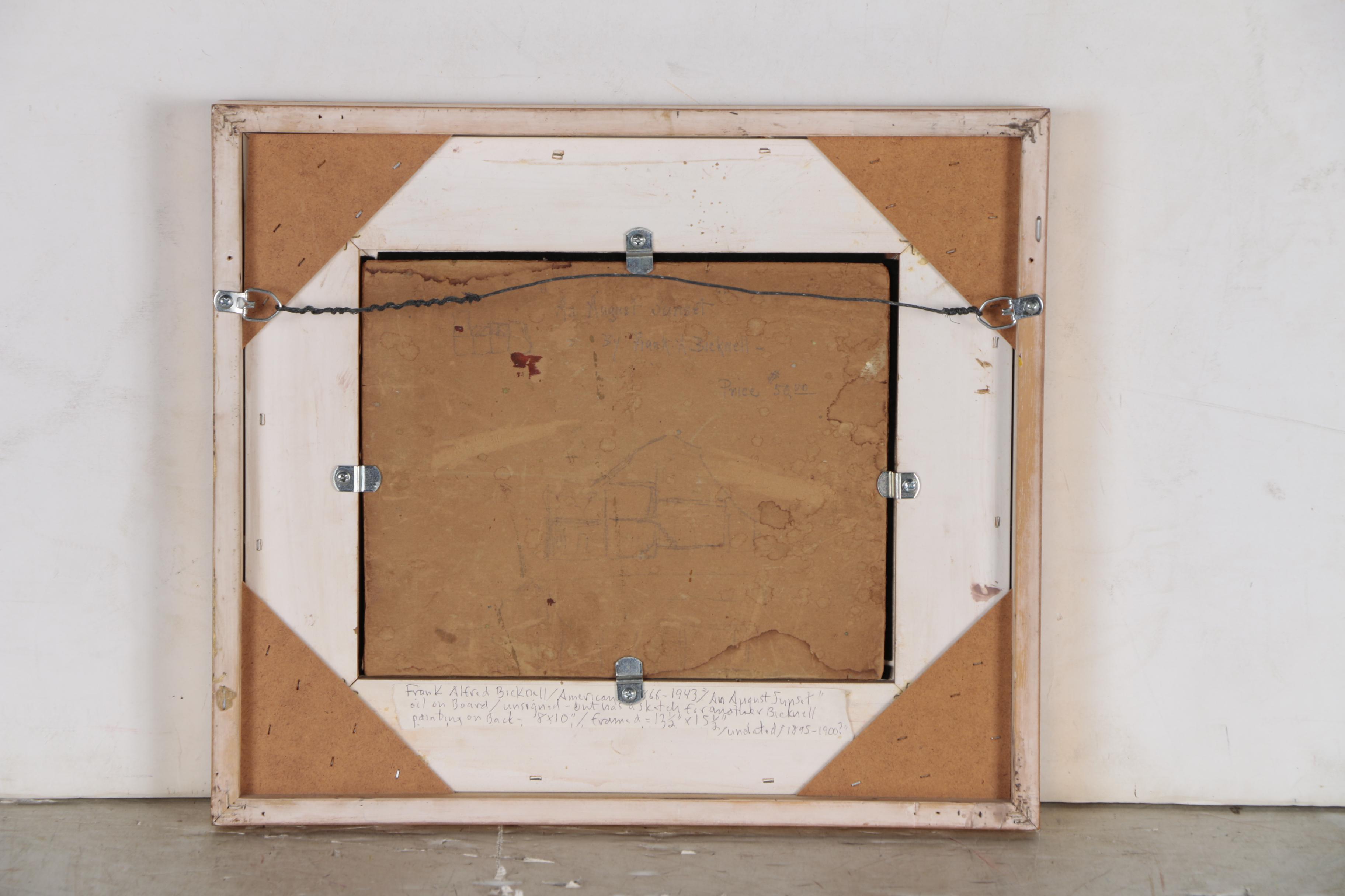 Frank A. Bicknell Oil Painting "August Sunset" | EBTH