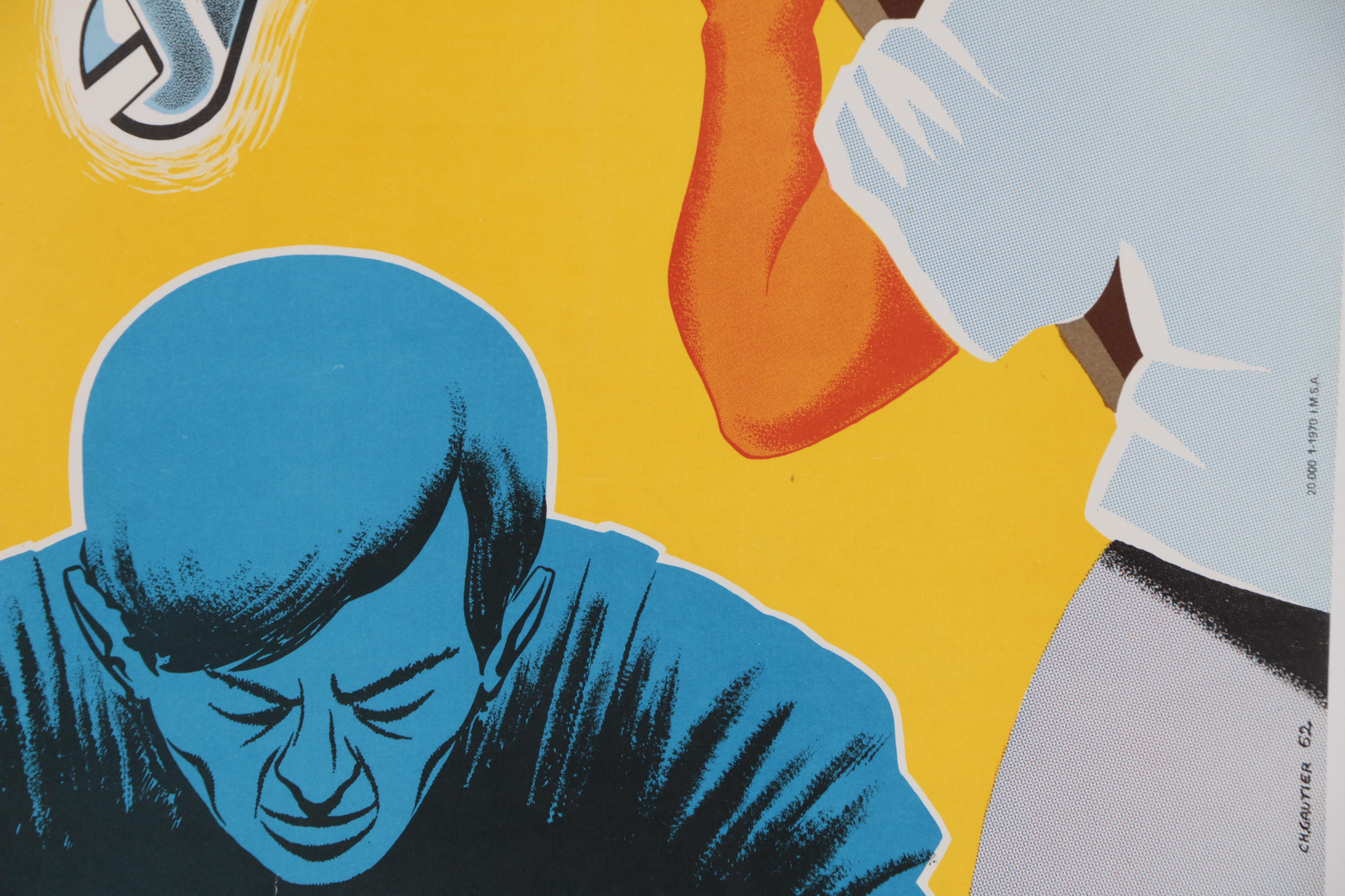 French INRS Workplace Safety Poster, 1962 | Everything But The House