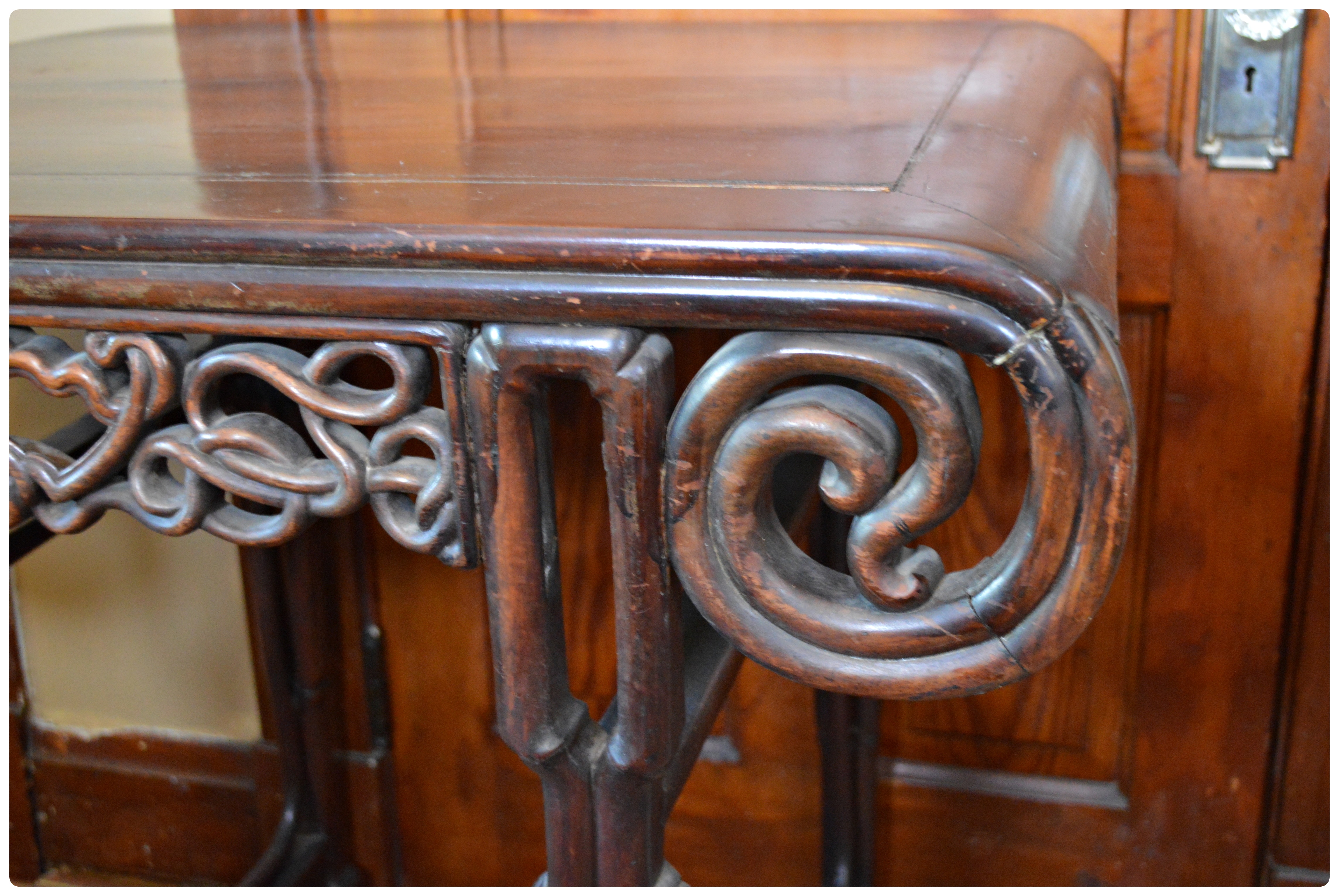 Ming Dynasty Style Rosewood Scroll Table, 18th/19th Century ...