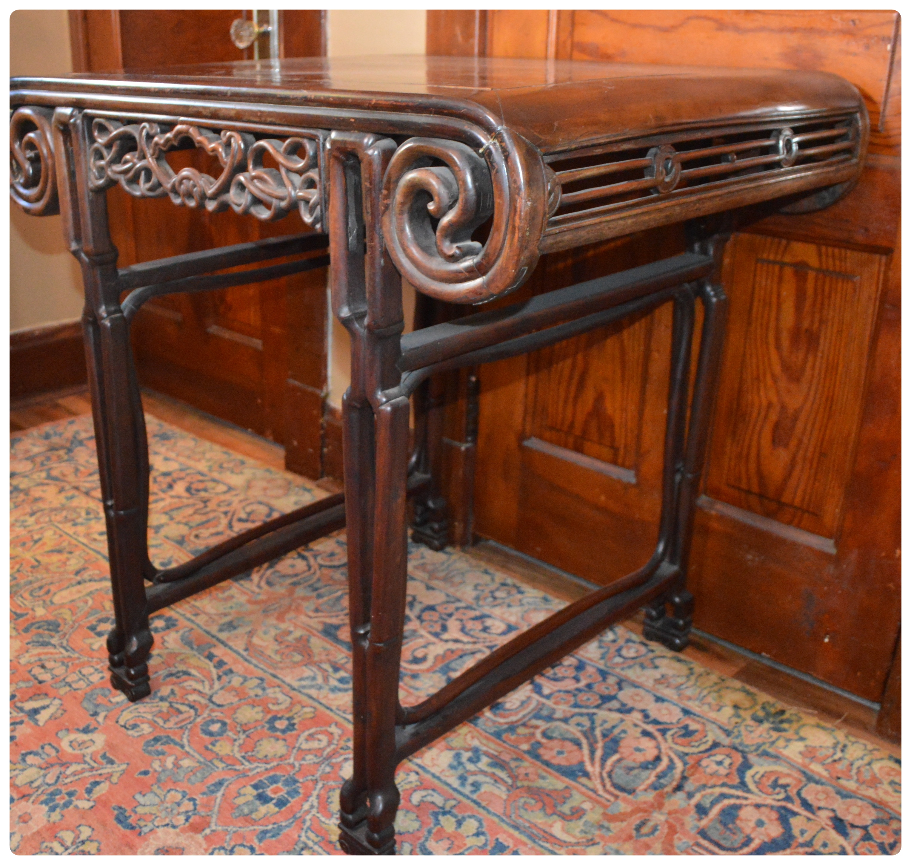 Ming Dynasty Style Rosewood Scroll Table, 18th/19th Century ...