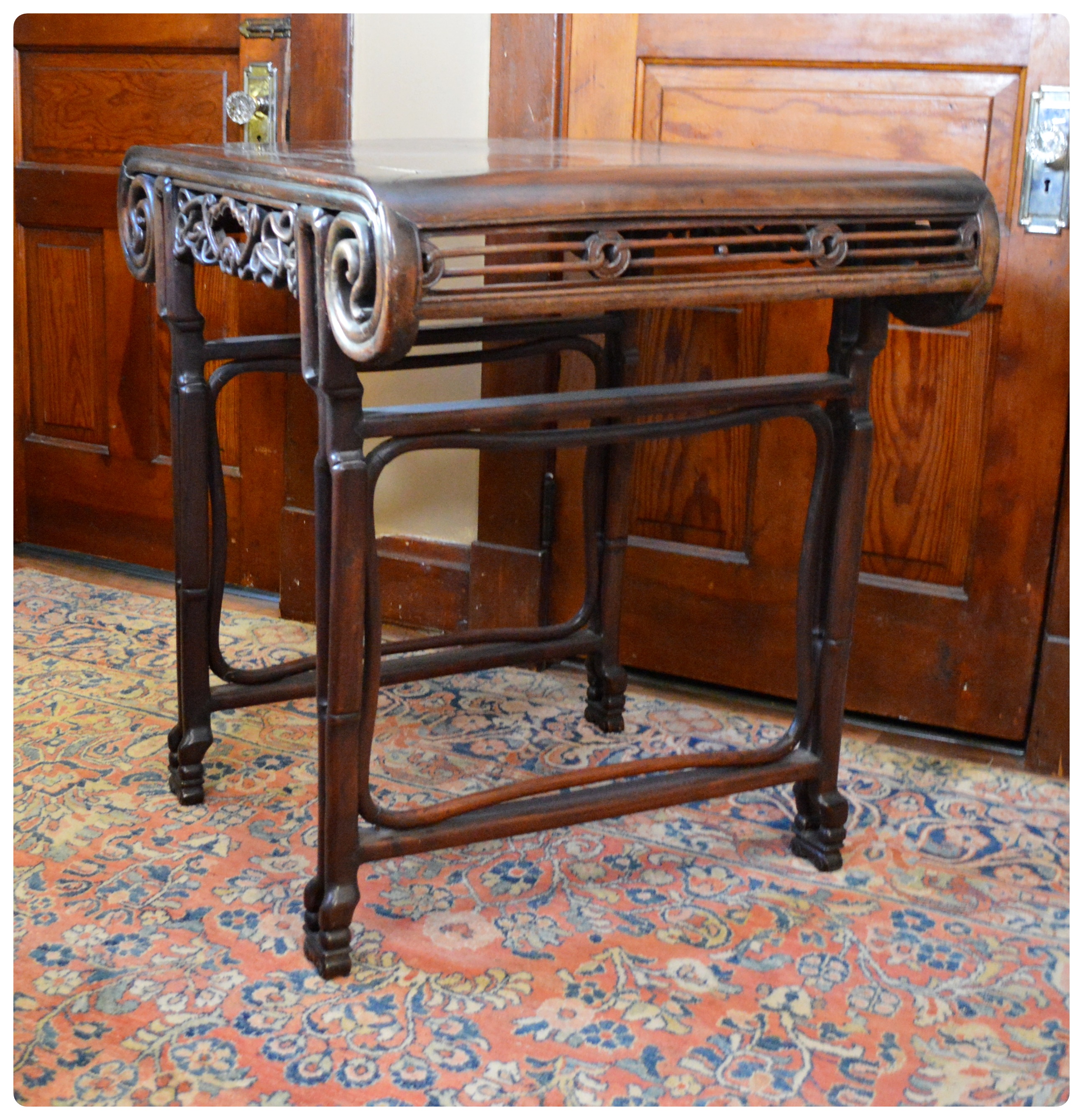 Ming Dynasty Style Rosewood Scroll Table, 18th/19th Century ...