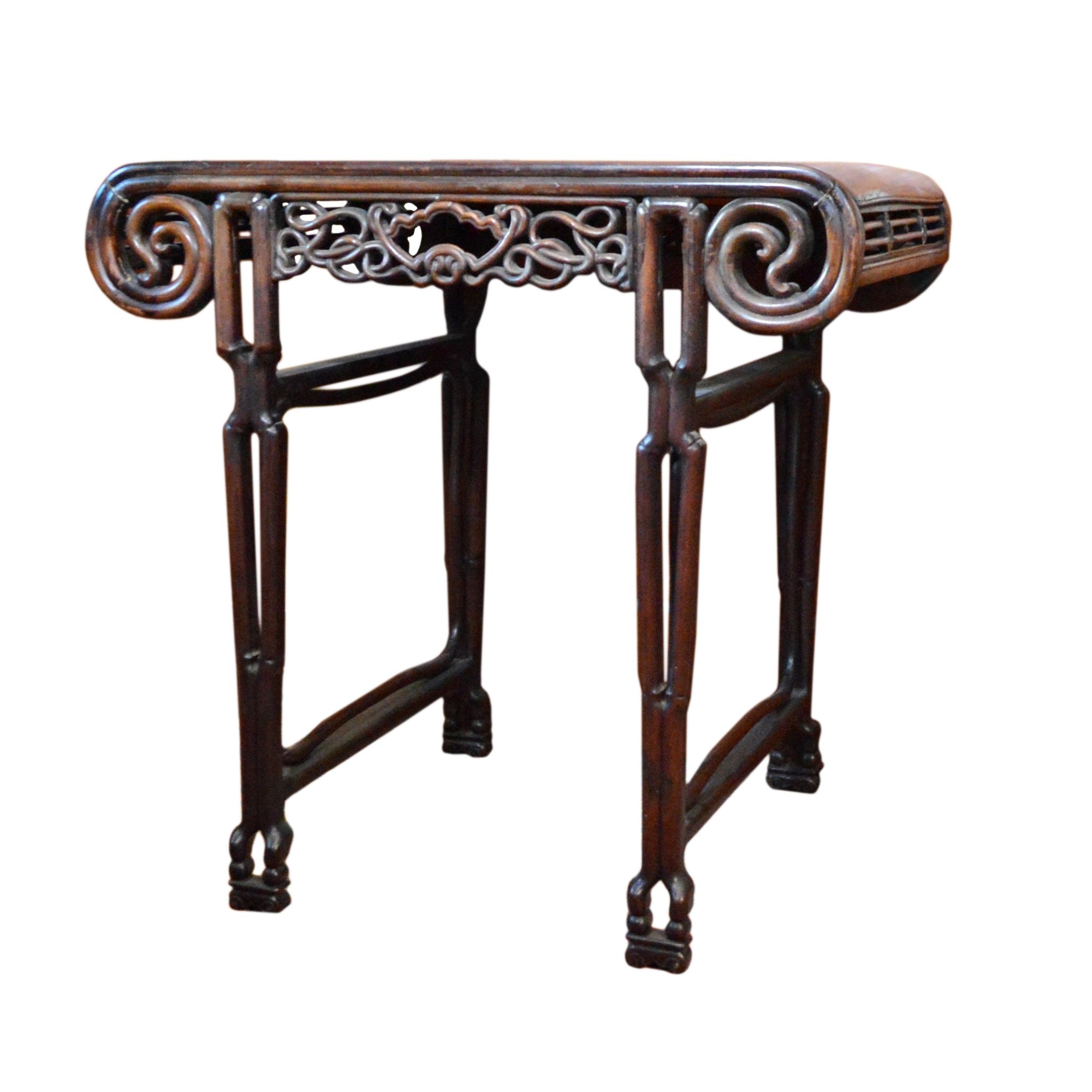 Ming Dynasty Style Rosewood Scroll Table, 18th/19th Century ...