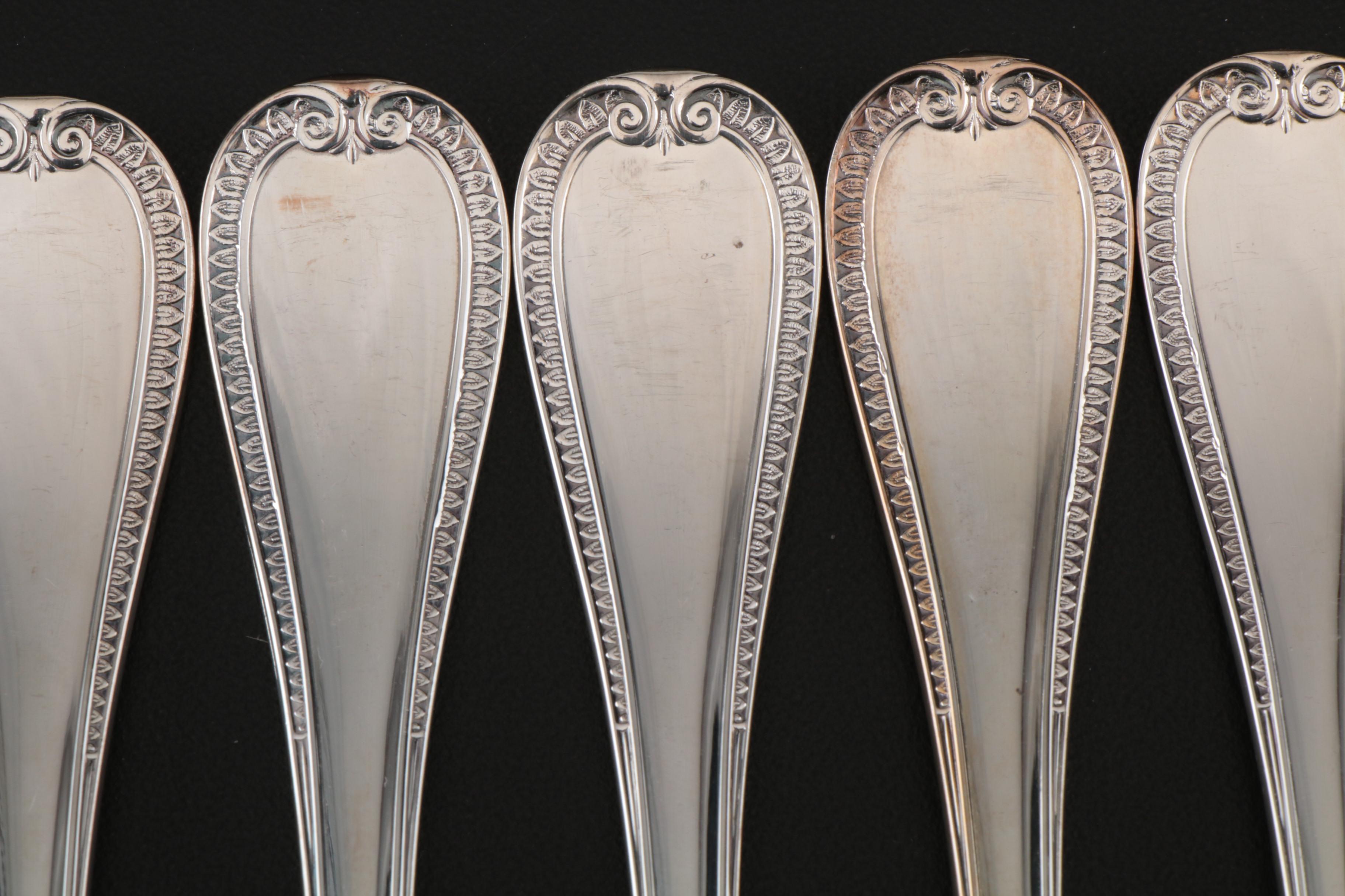 Christofle "Malmaison" Silver Plate Flatware Service for Eight | EBTH