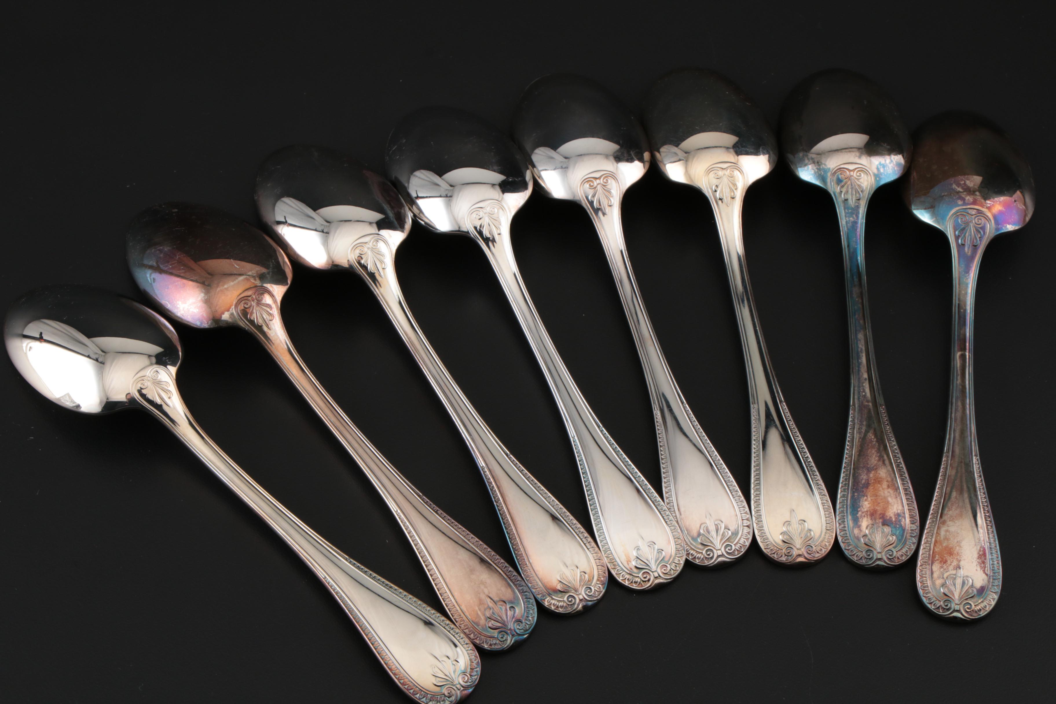 Christofle "Malmaison" Silver Plate Flatware Service for Eight | EBTH