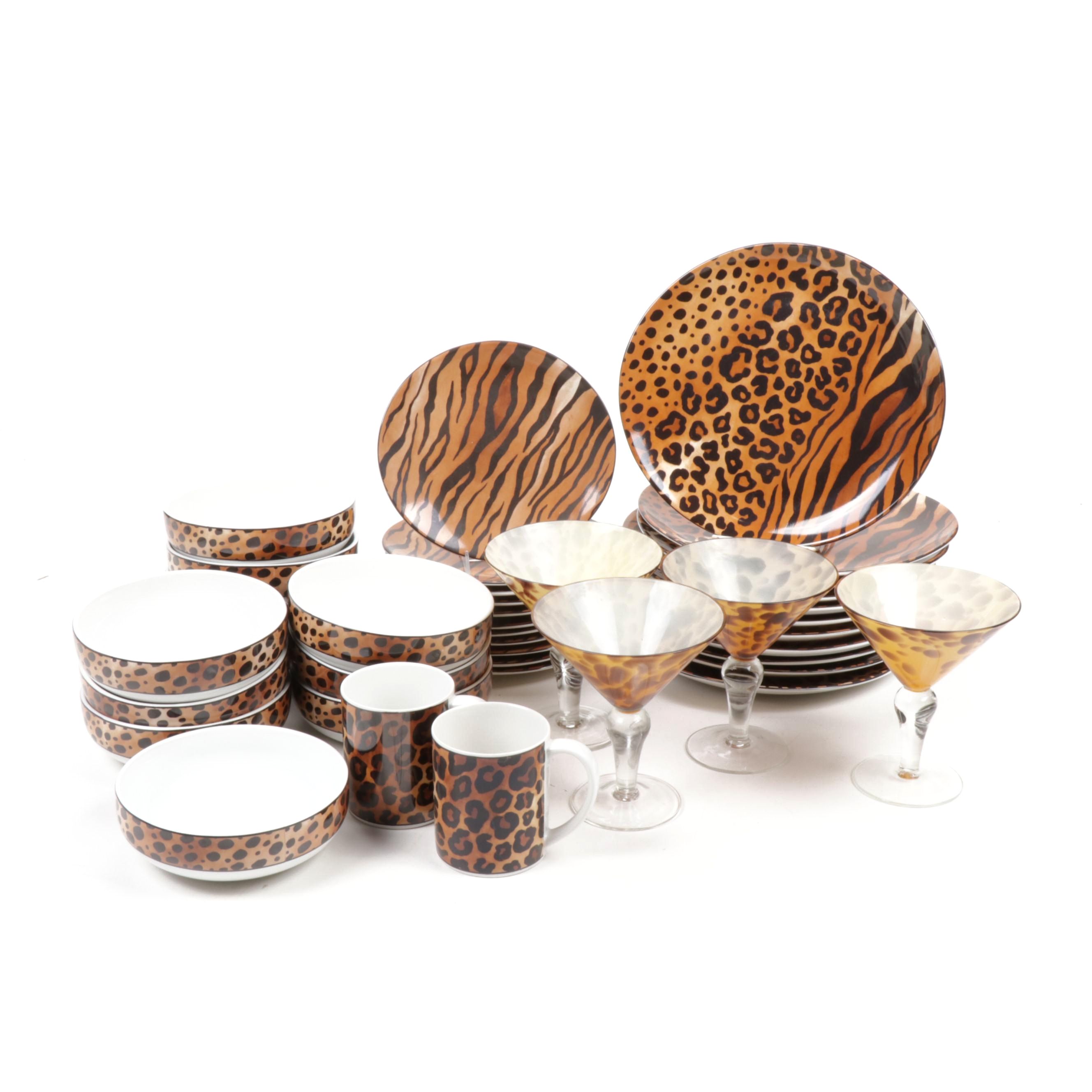 Sakura "Serengeti" Stoneware and Glass Dinnerware Designed by Sue ...