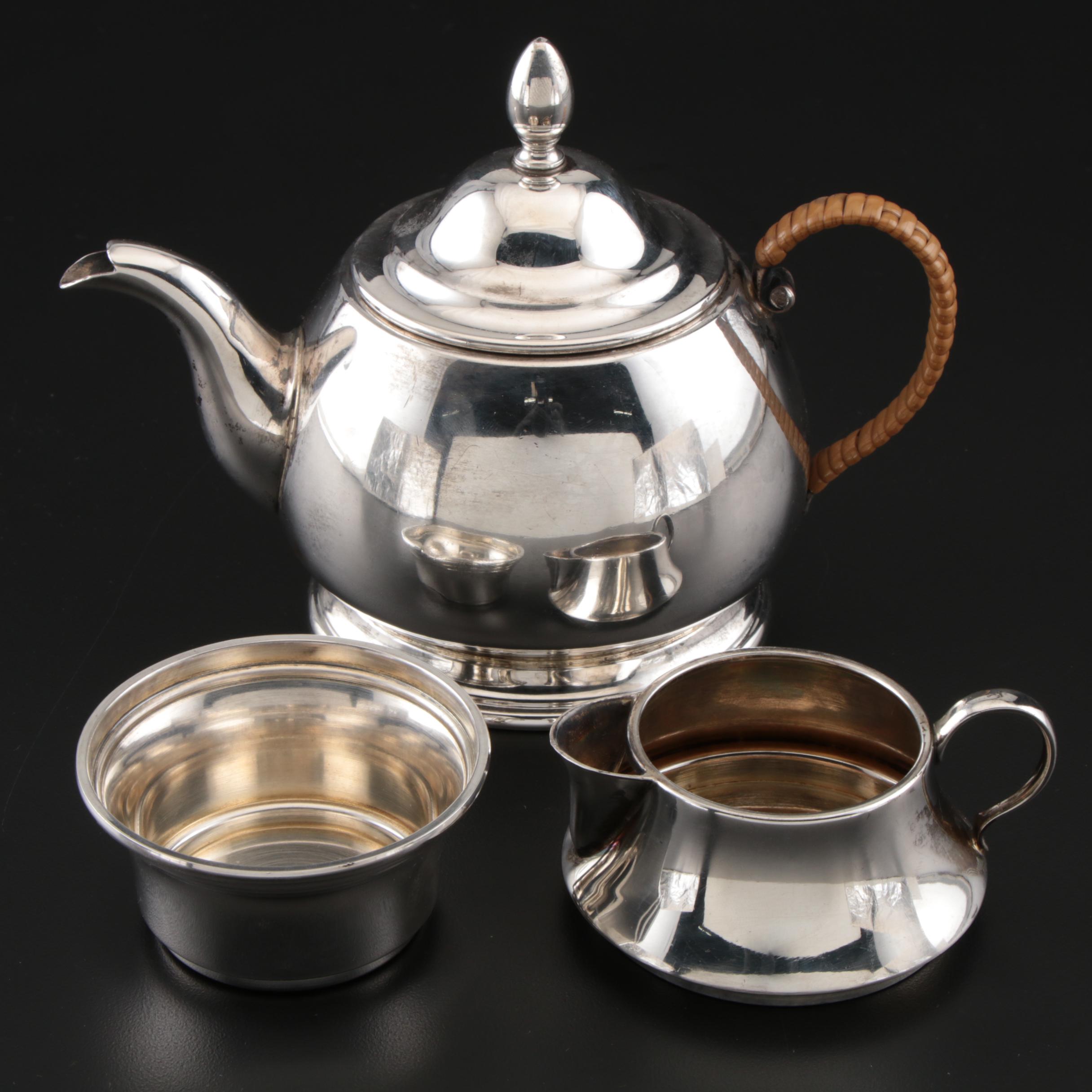 Cartier Sterling Stacking Individual Tea Set | EBTH