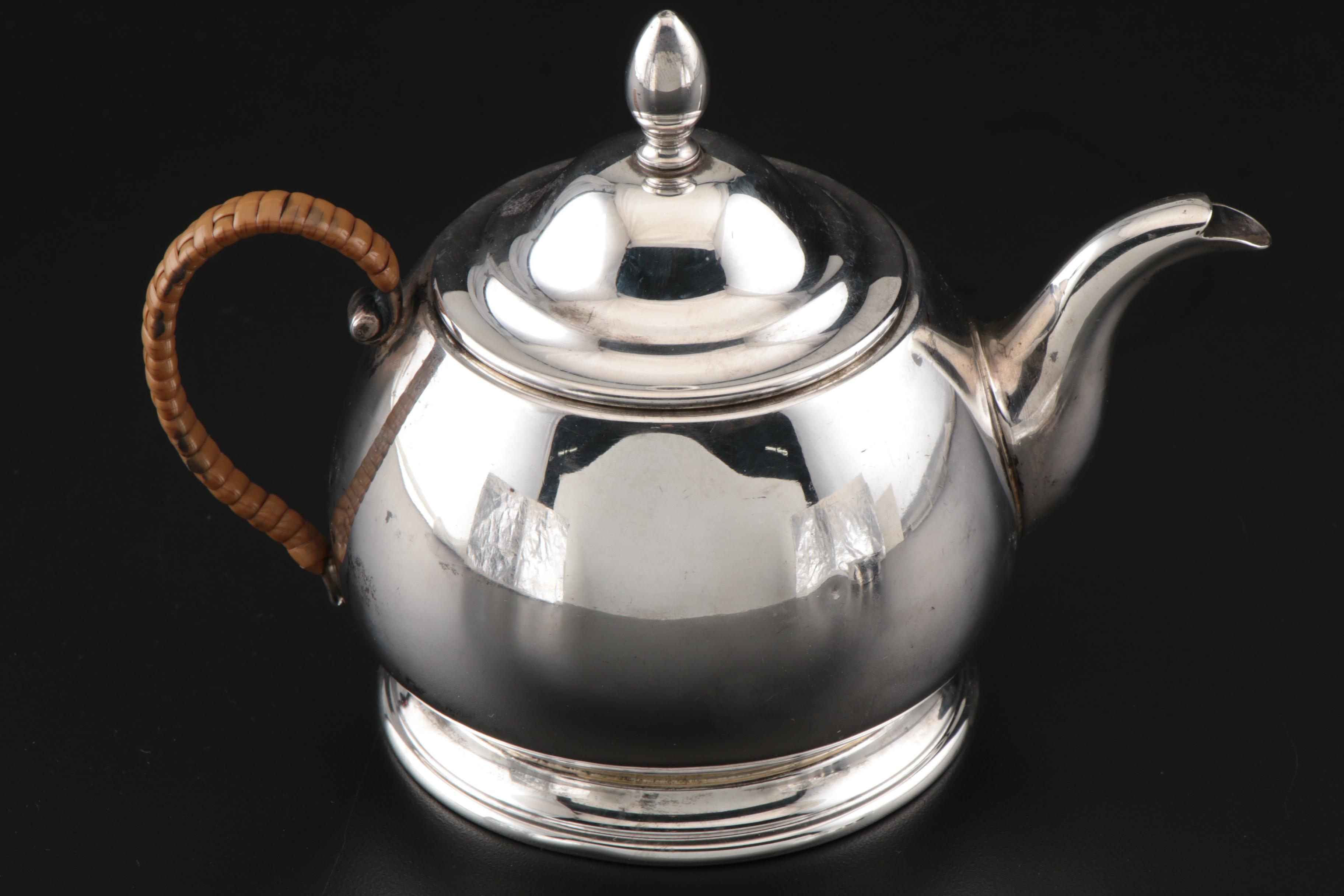 Cartier Sterling Stacking Individual Tea Set | EBTH