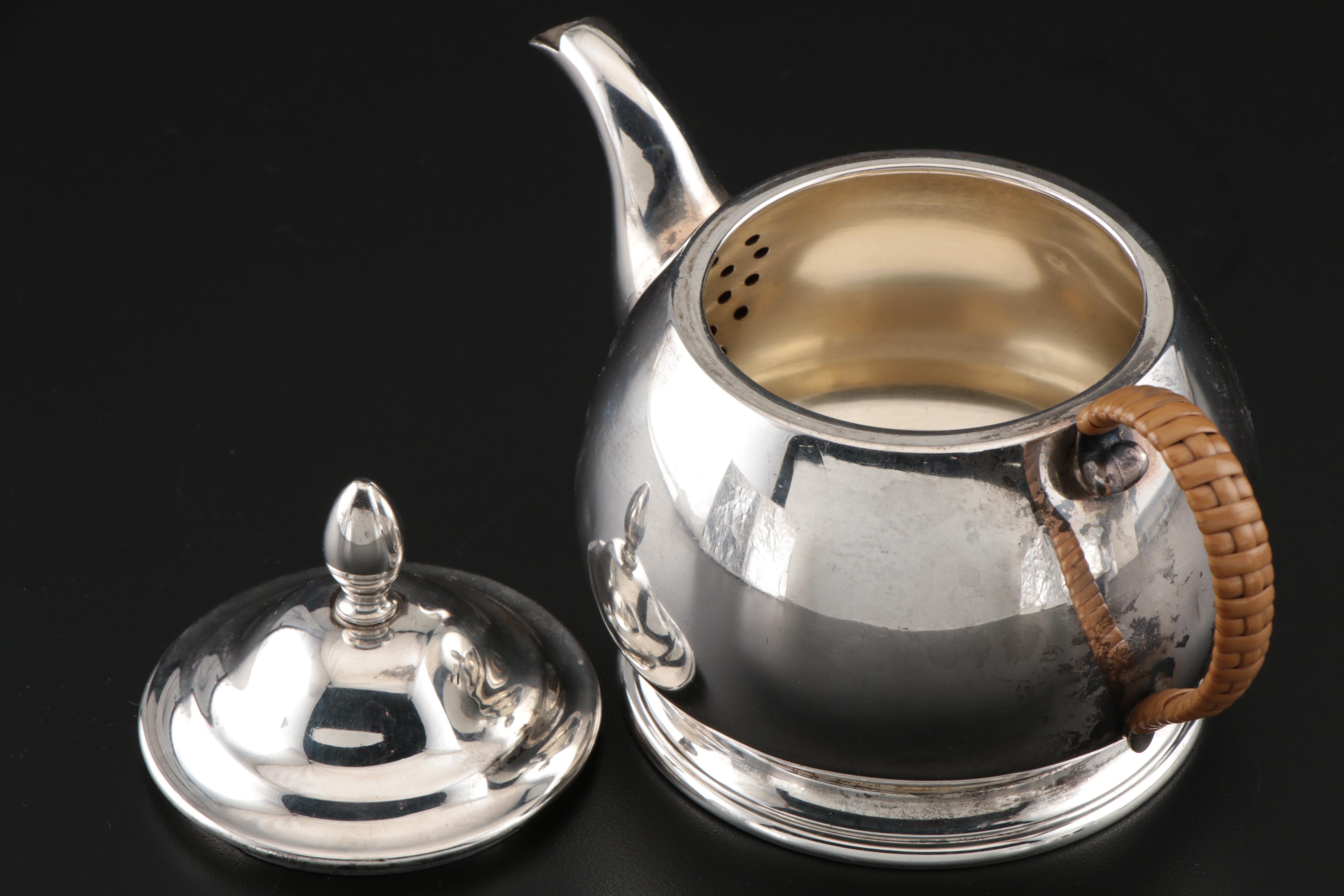 Cartier Sterling Stacking Individual Tea Set | EBTH