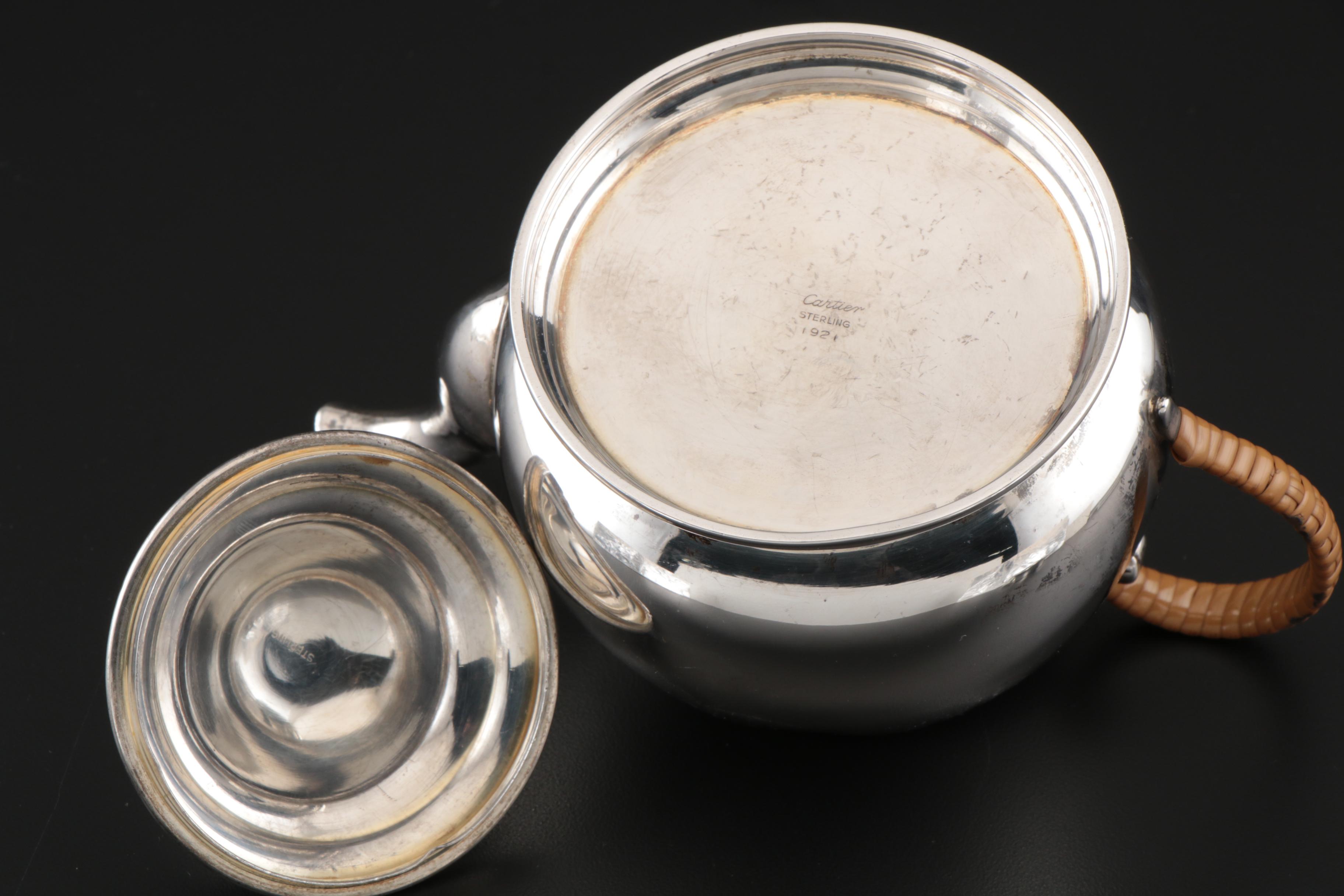 Cartier Sterling Stacking Individual Tea Set | EBTH