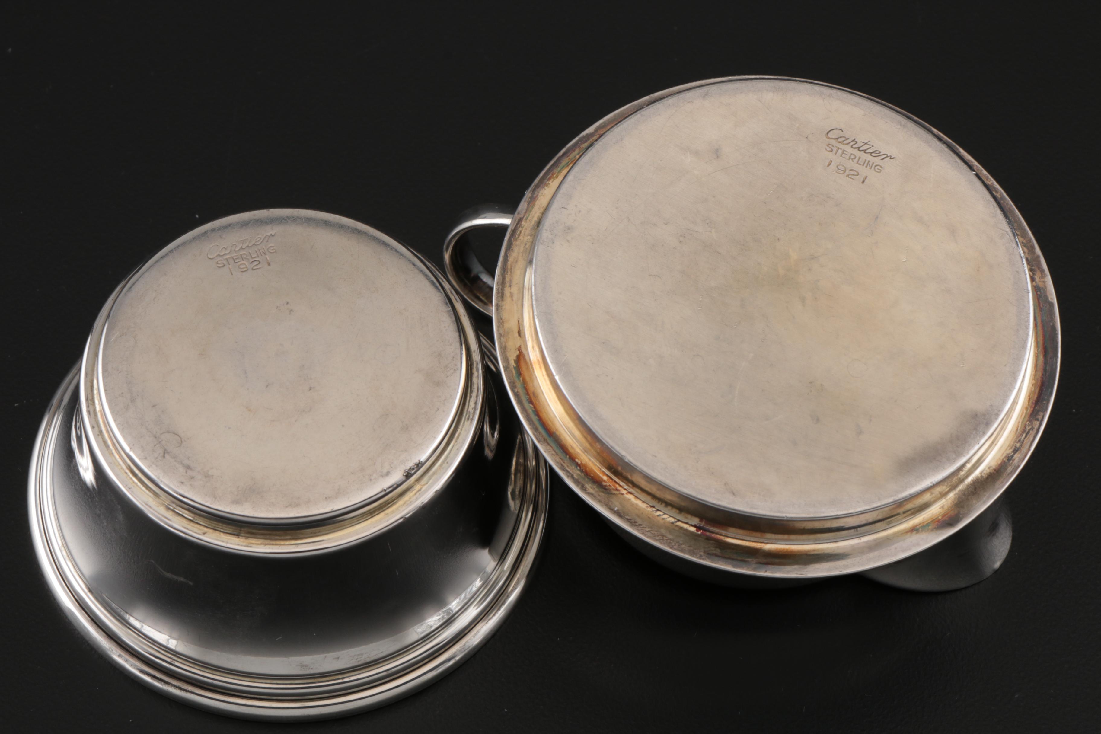 Cartier Sterling Stacking Individual Tea Set | EBTH