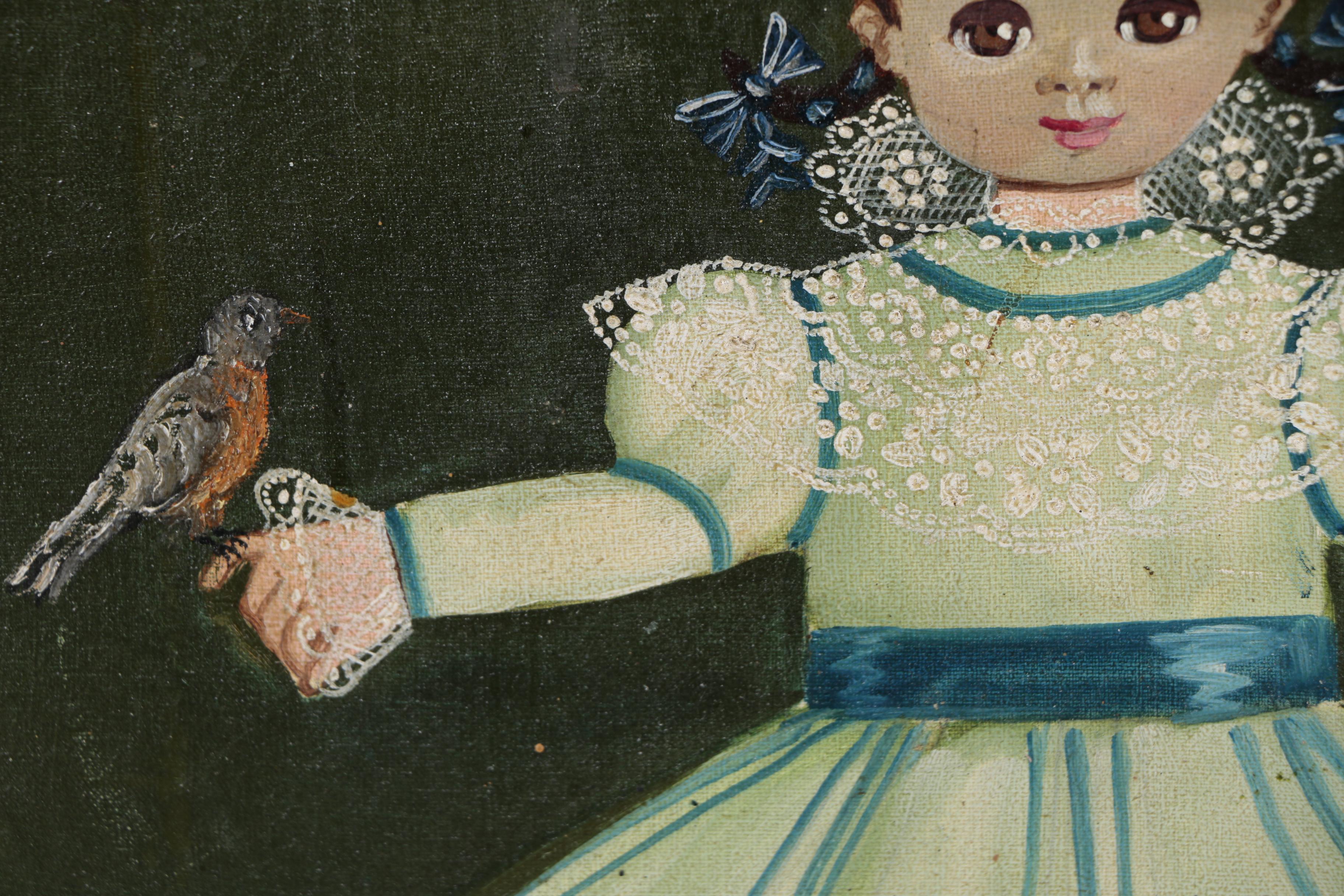 Agapito Labios Folk Portrait Oil Painting | EBTH