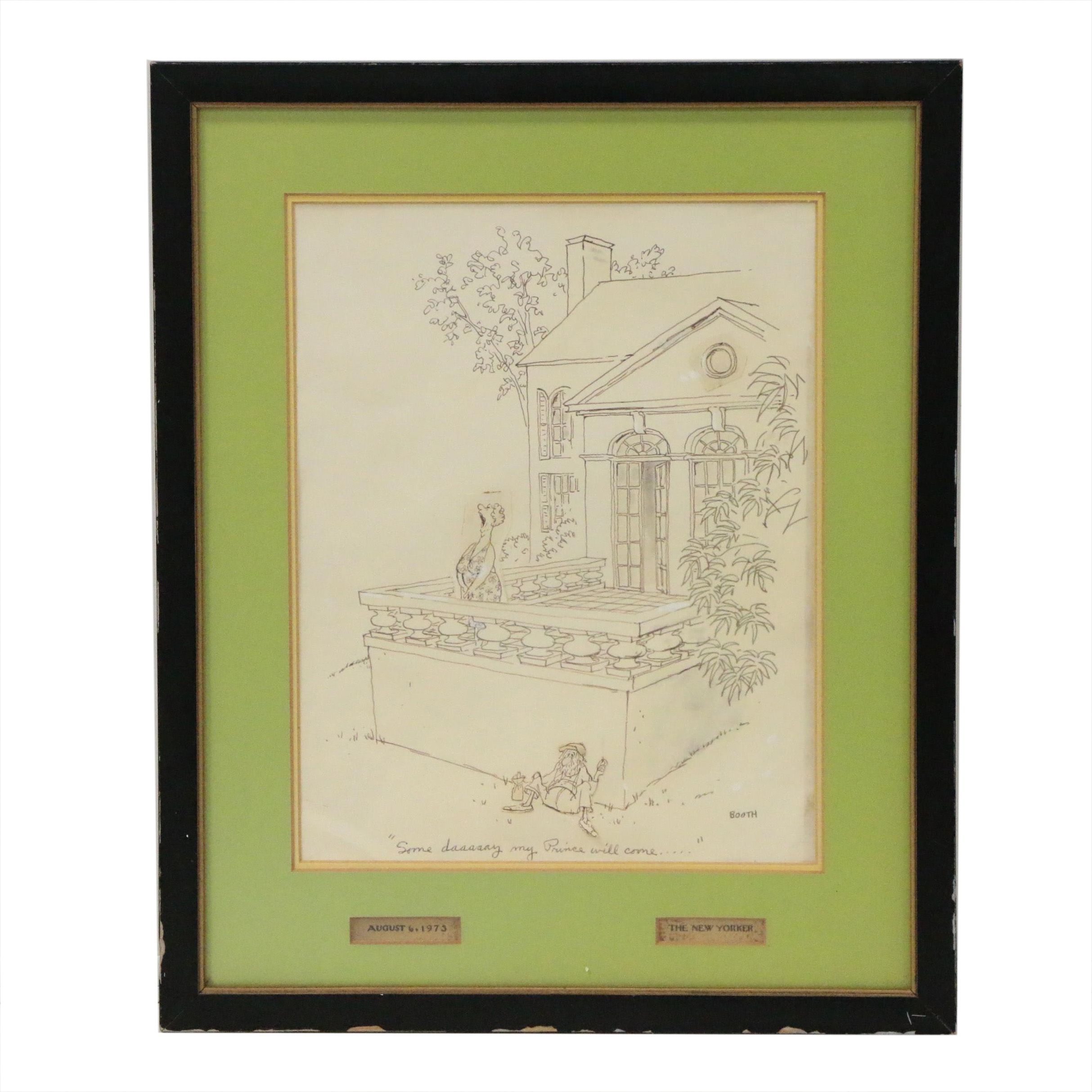 George Booth Ink Cartoon Drawing for The New Yorker Magazine | EBTH