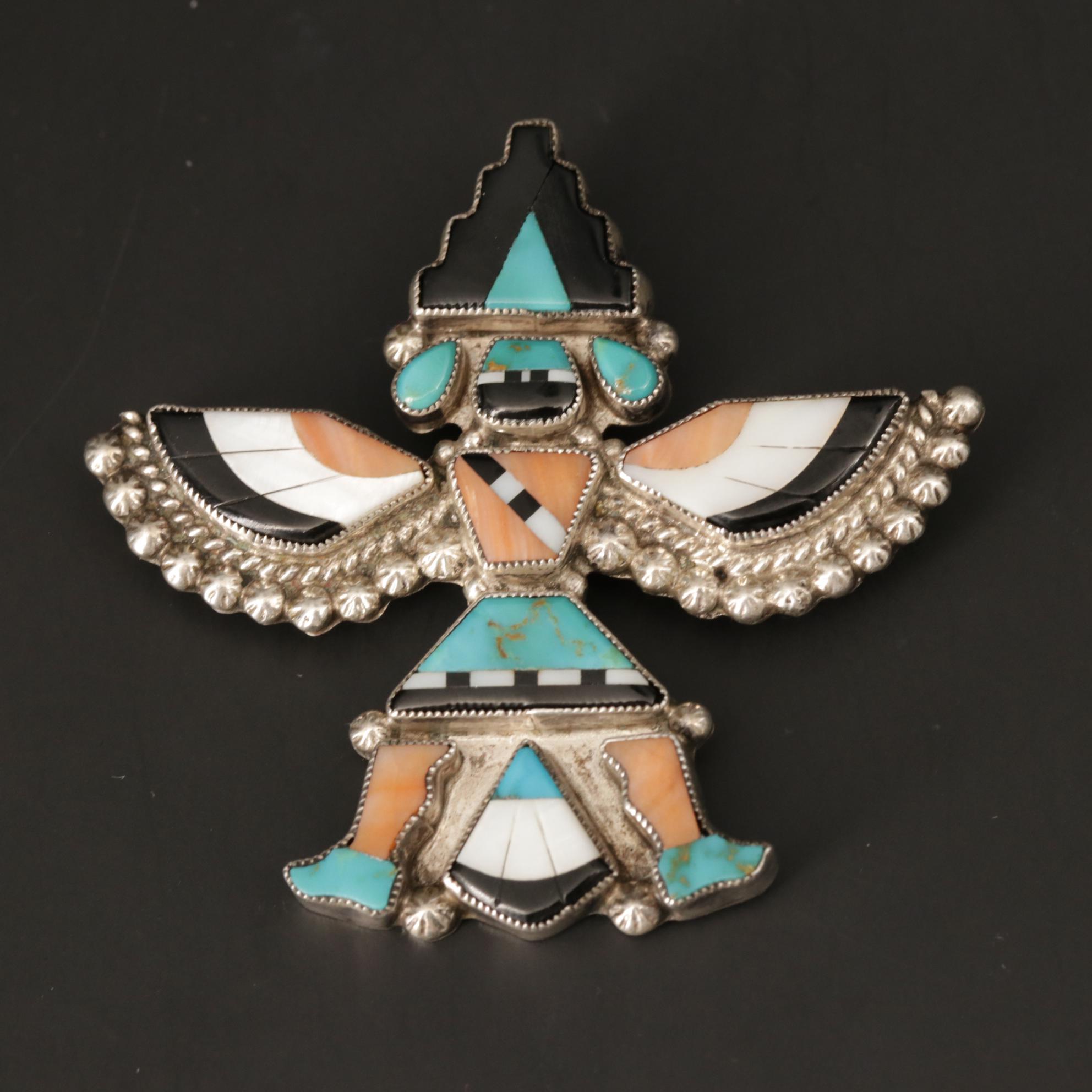 Sterling Silver Zuni Knifewing Brooch | Everything But The House