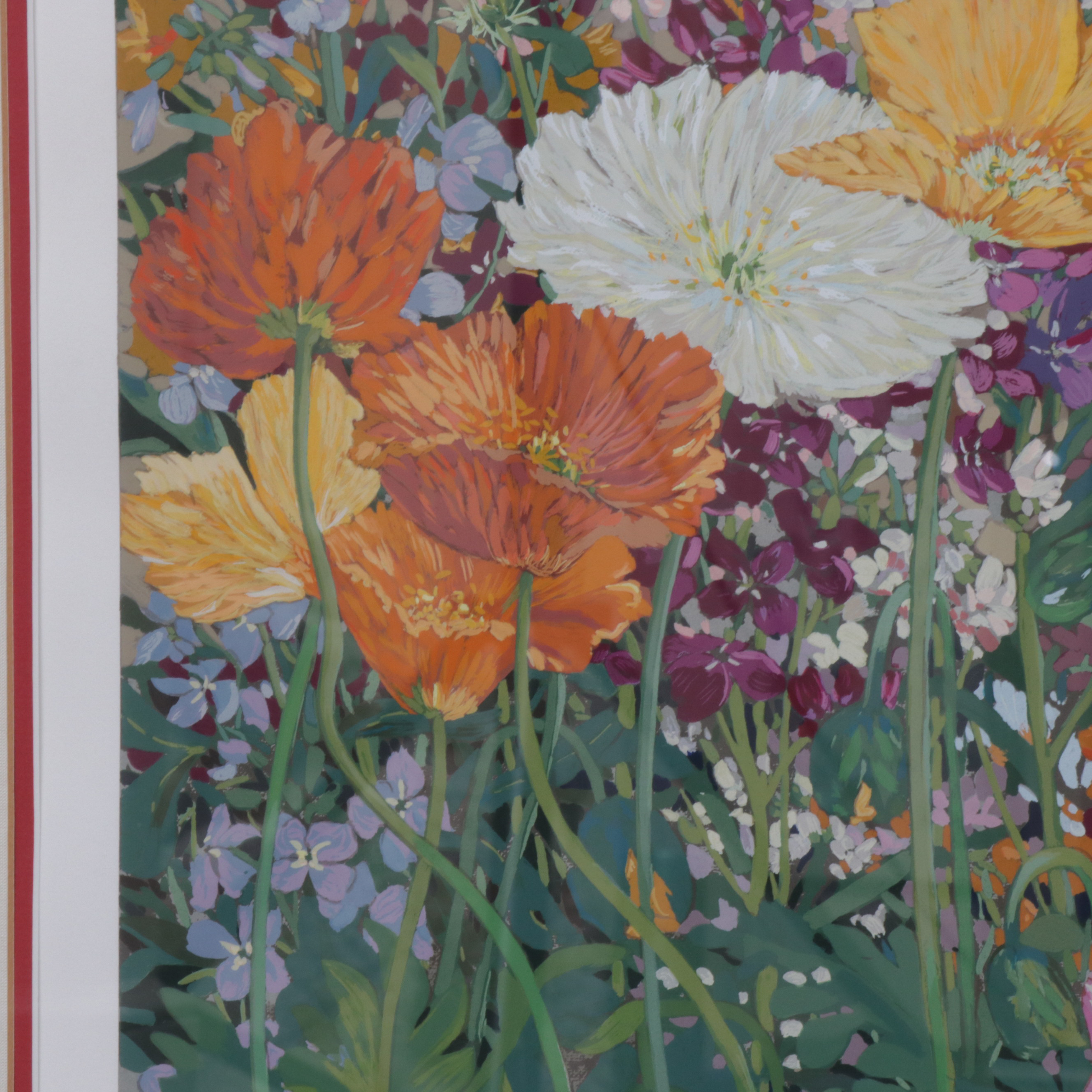 John Powell Serigraph "Iceland Poppies", 1988 | EBTH