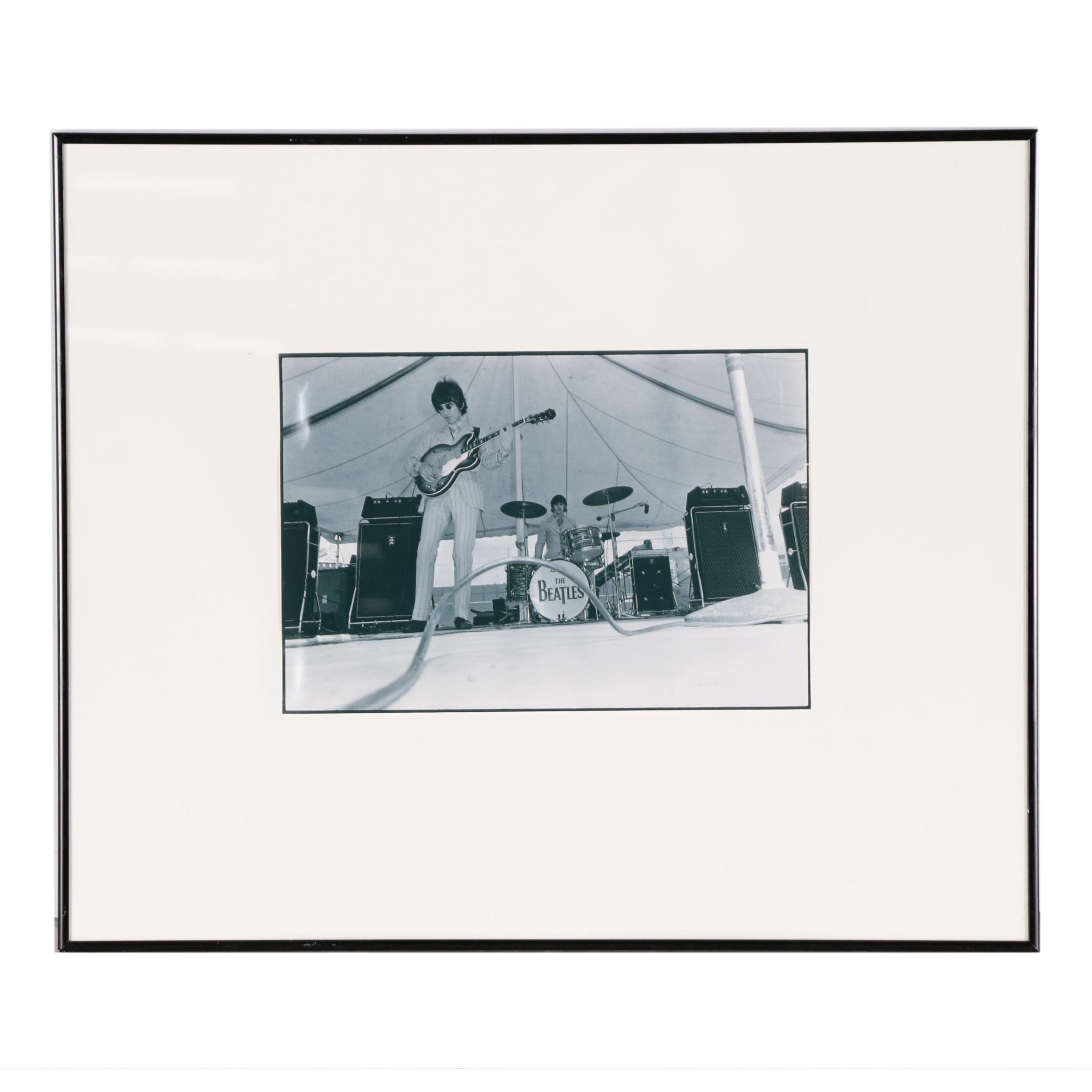 George Baer Photograph of John Lennon and Ringo Starr of The Beatles ...