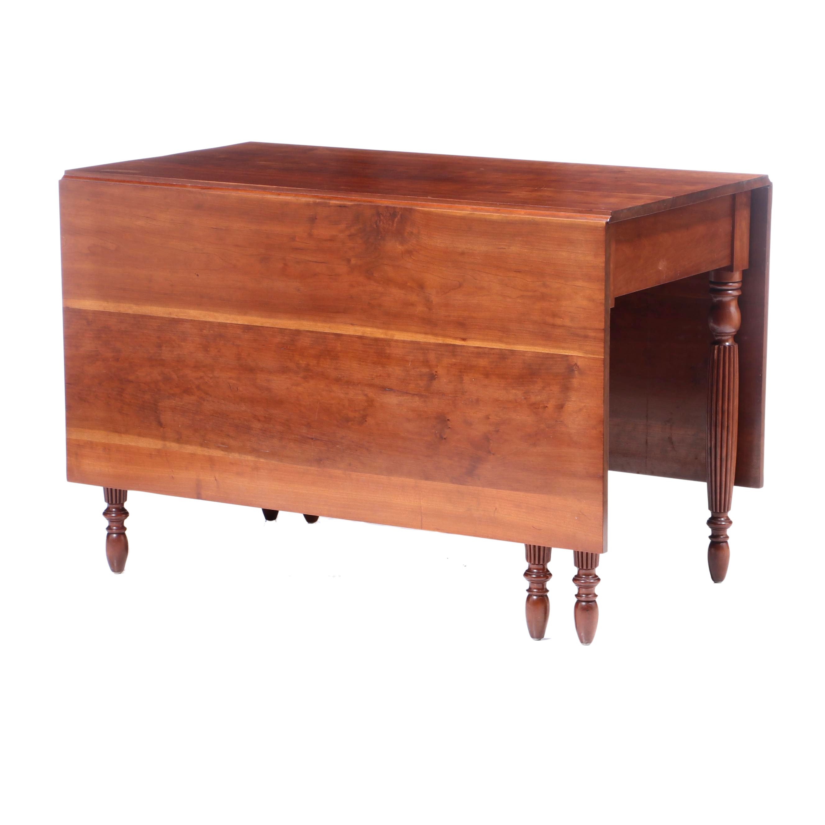 Federal Style Cherry Drop-Leaf Dining Table, Mid 20th Century | EBTH