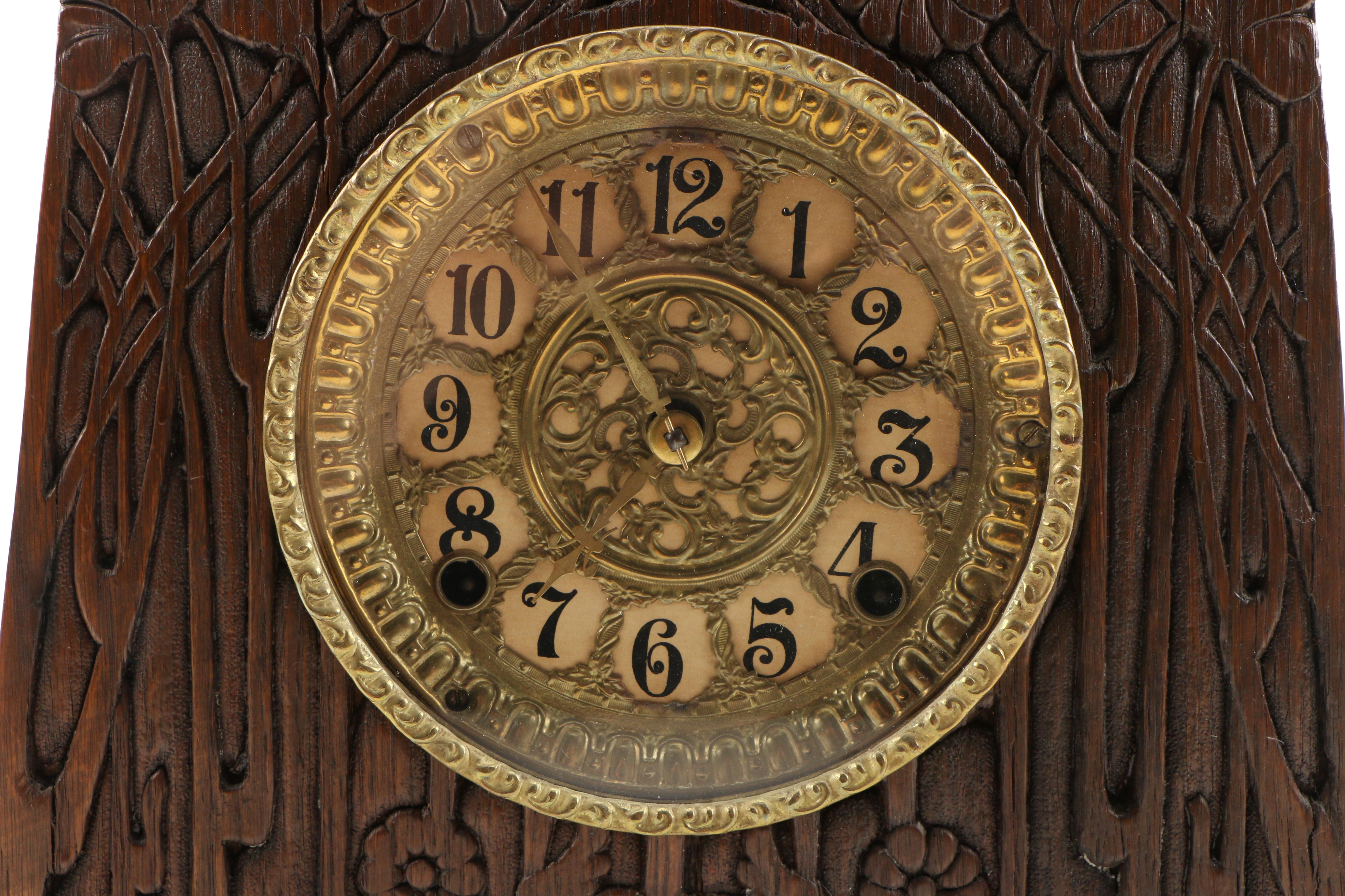 Wm. L. Gilbert "Artisan T" Clock Arts and Crafts Mantle Clock ...