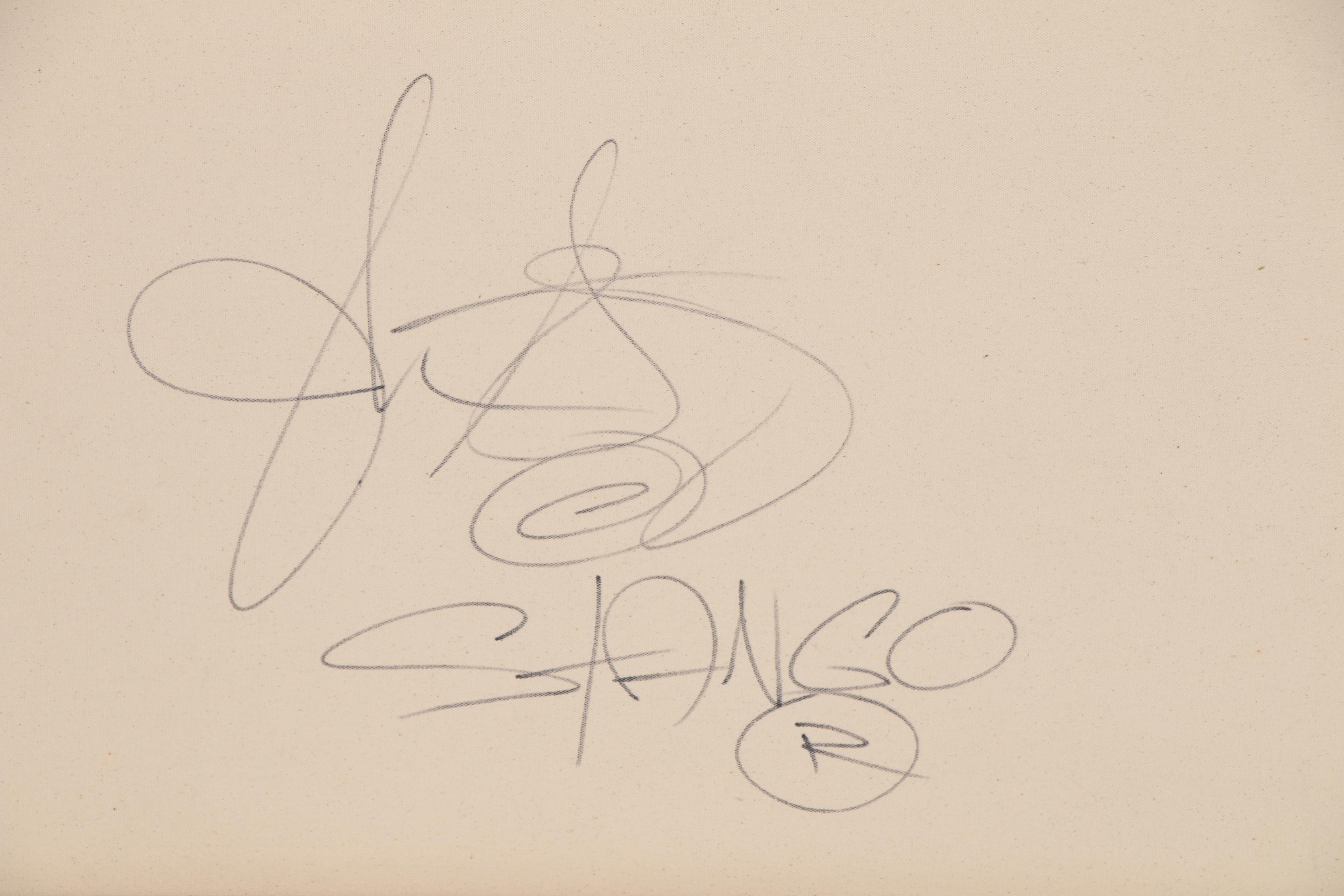 John Stango Monumental Pop Art Mixed Media Painting "Basquiat - Krylon ...