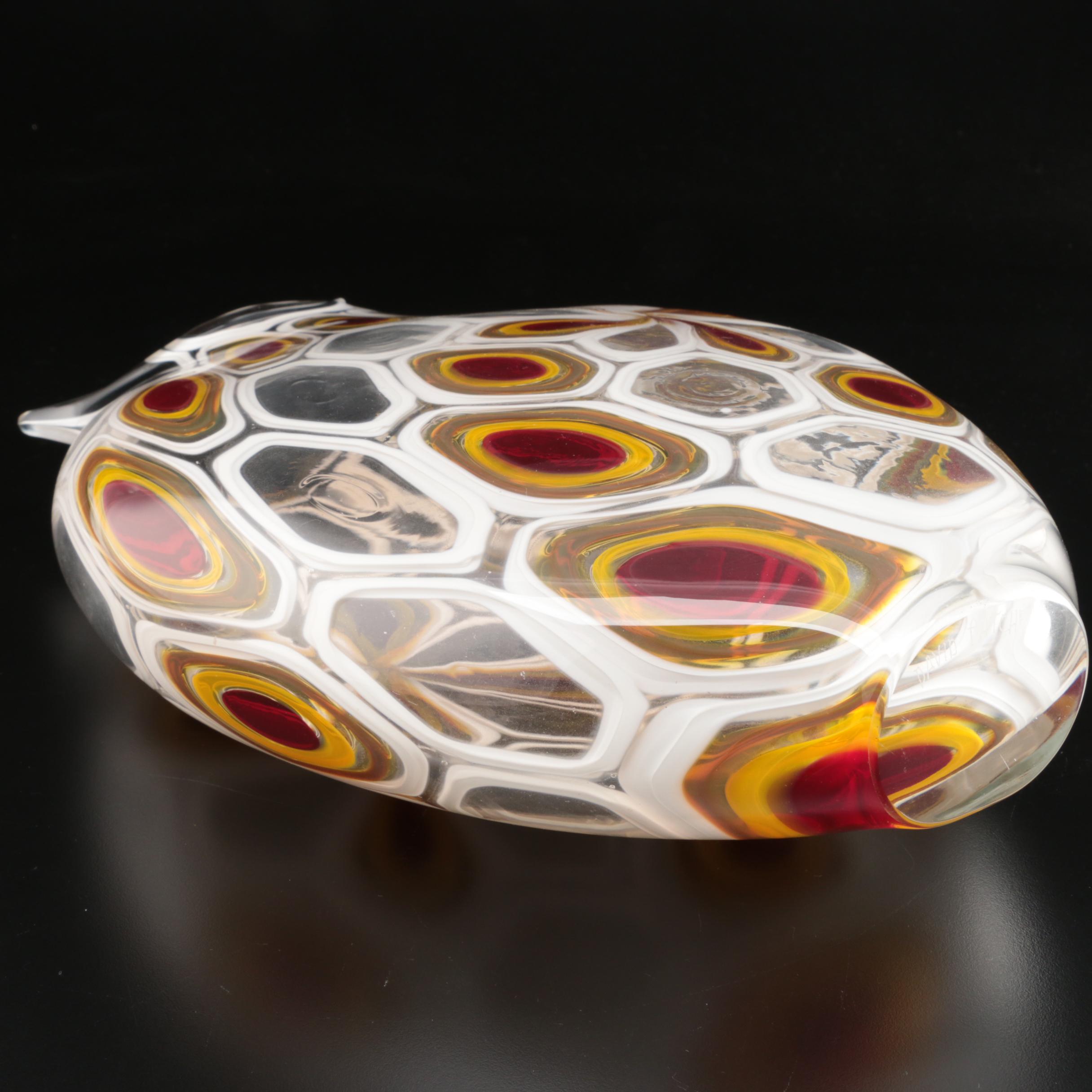 David Patchen Cellular "Foglio" Handblown Art Glass Vase | EBTH