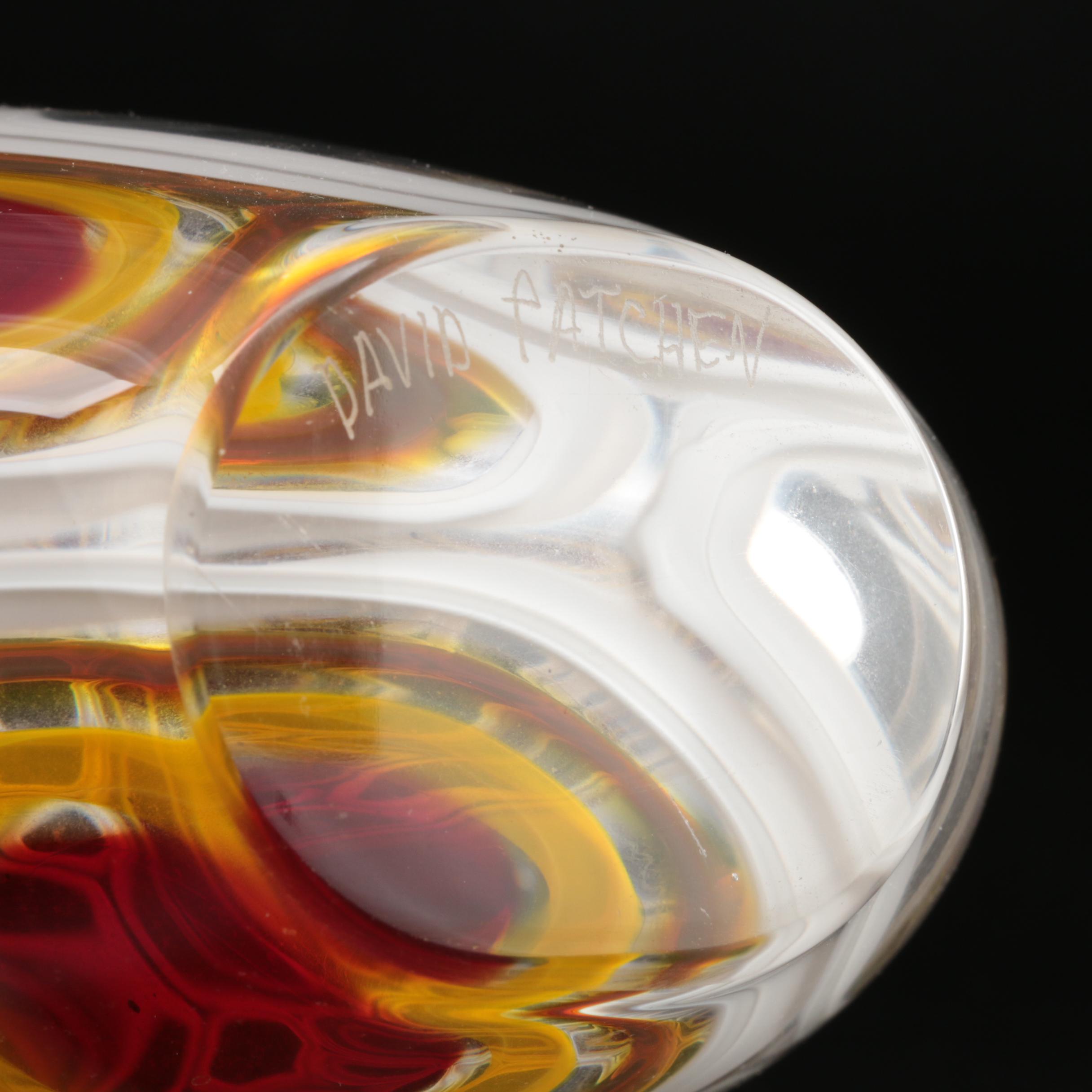 David Patchen Cellular "Foglio" Handblown Art Glass Vase | EBTH