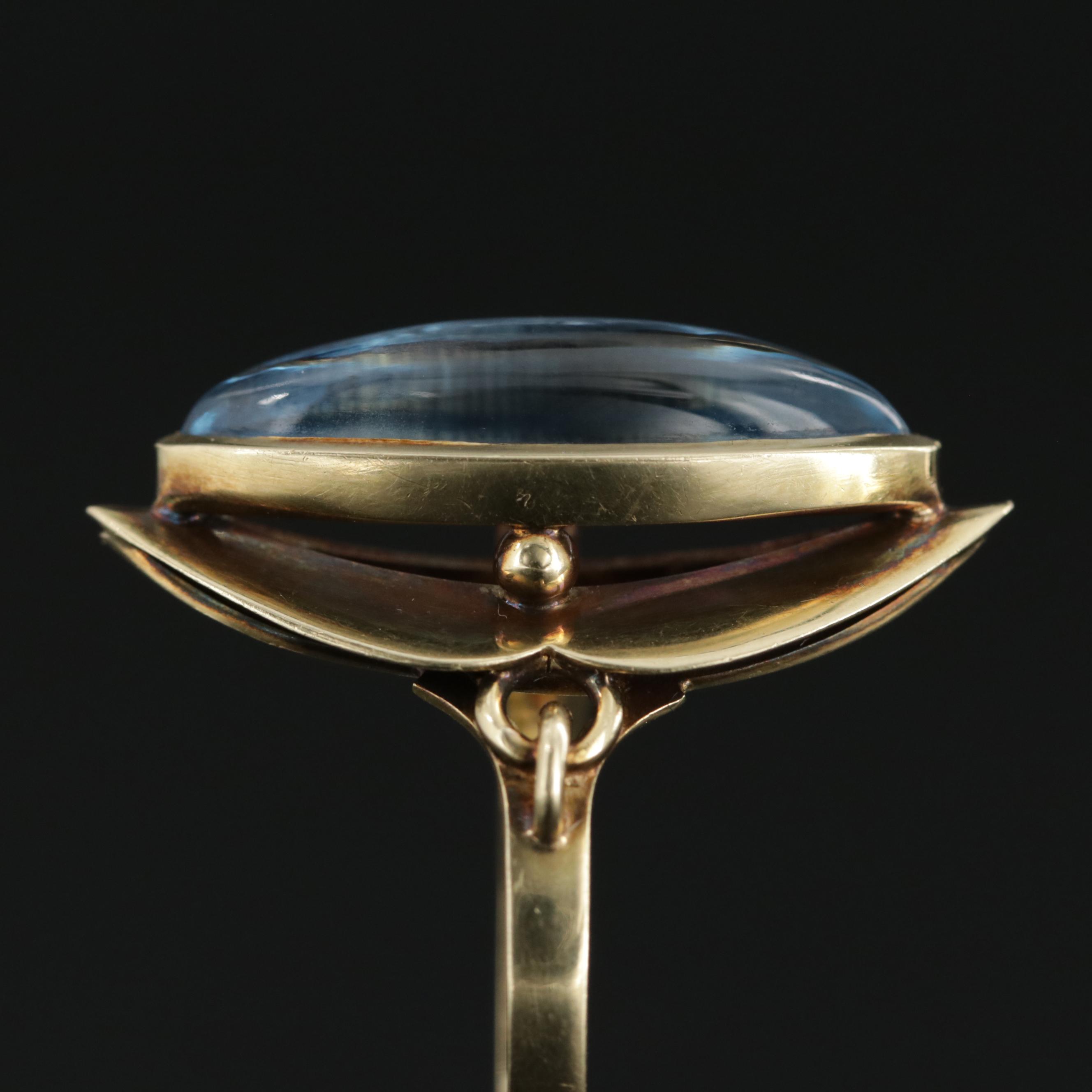 Vintage 14K Yellow Gold Spinel Ring | EBTH