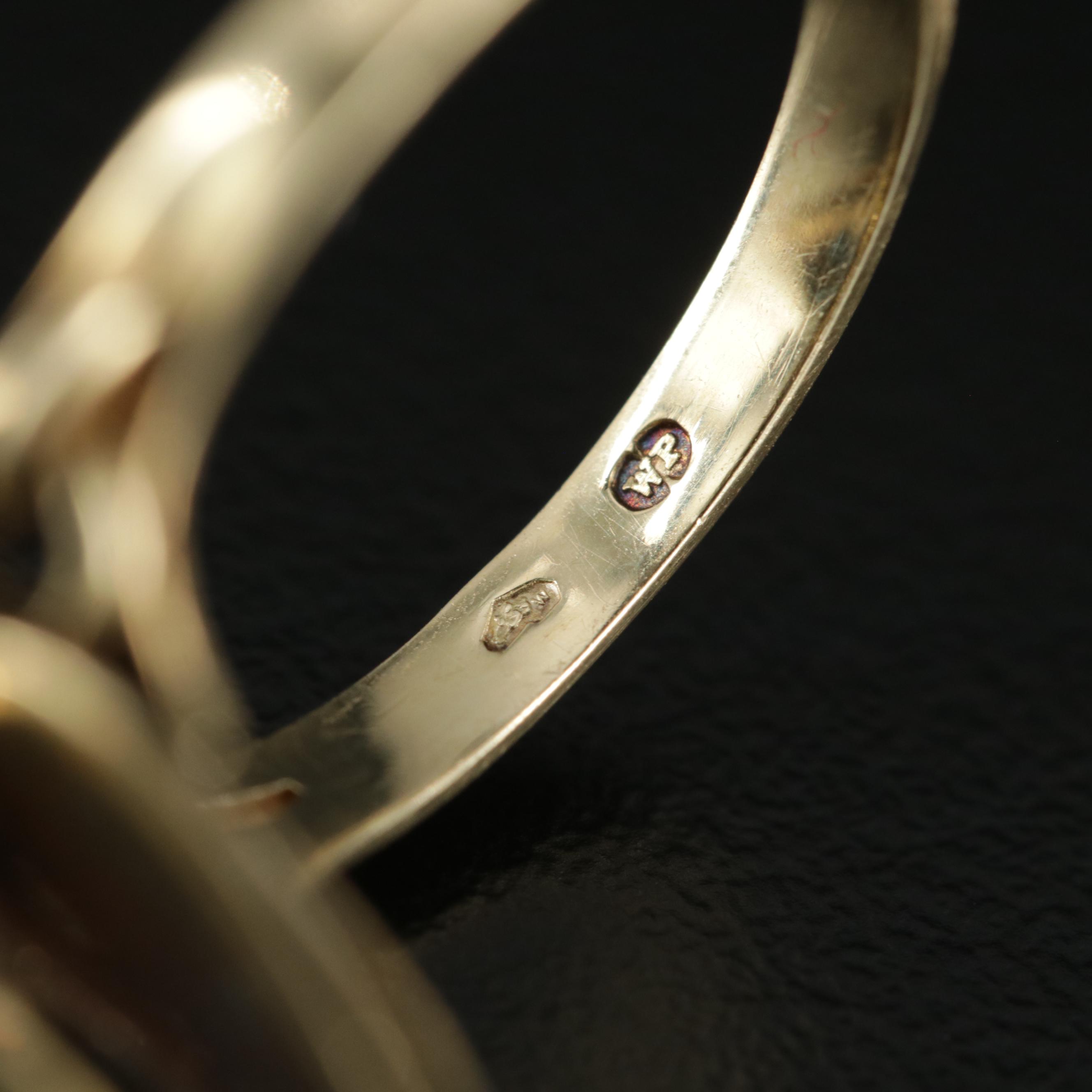 Vintage 14K Yellow Gold Spinel Ring | EBTH