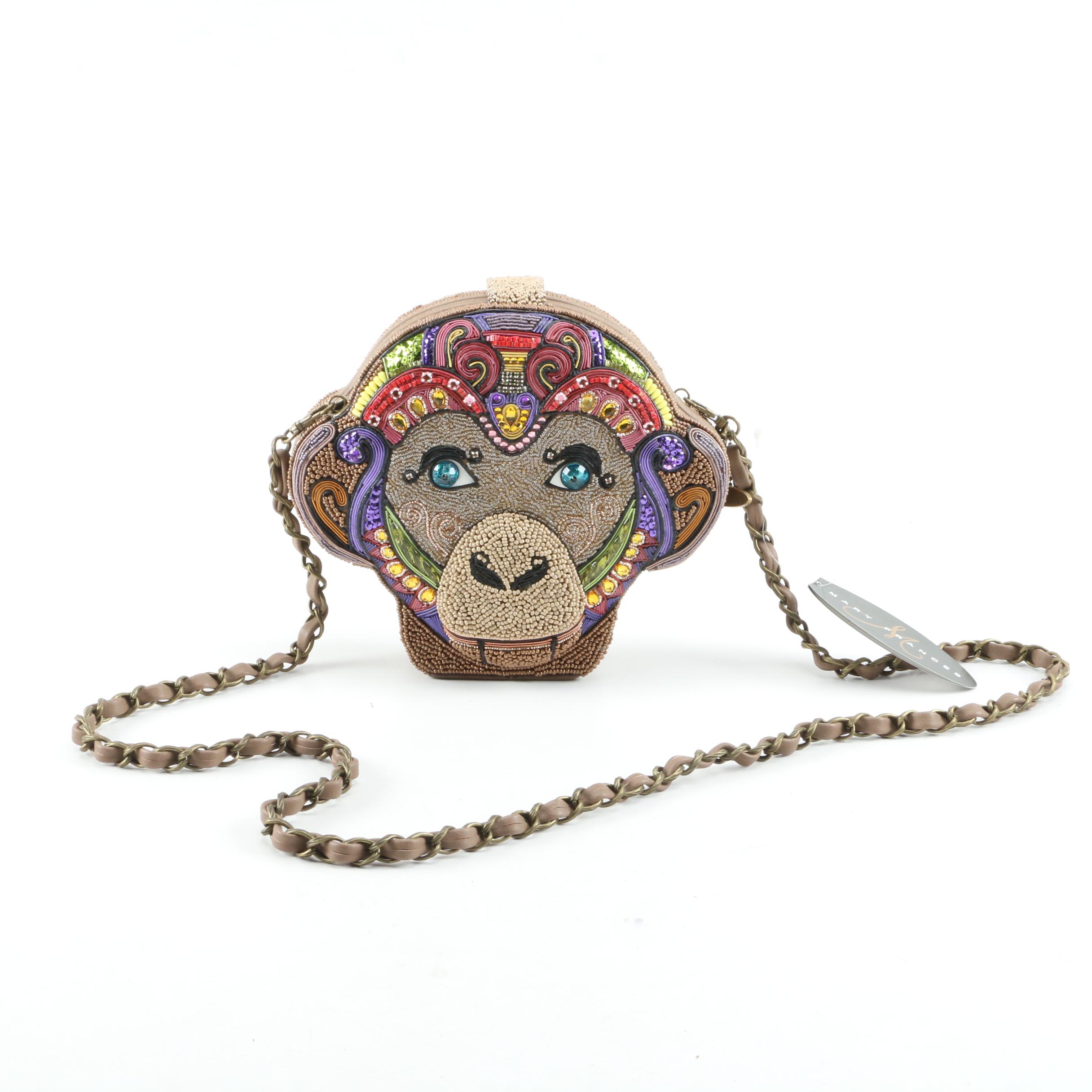 Mary Frances "Going Bananas" Embellished Monkey Head Crossbody Bag | EBTH