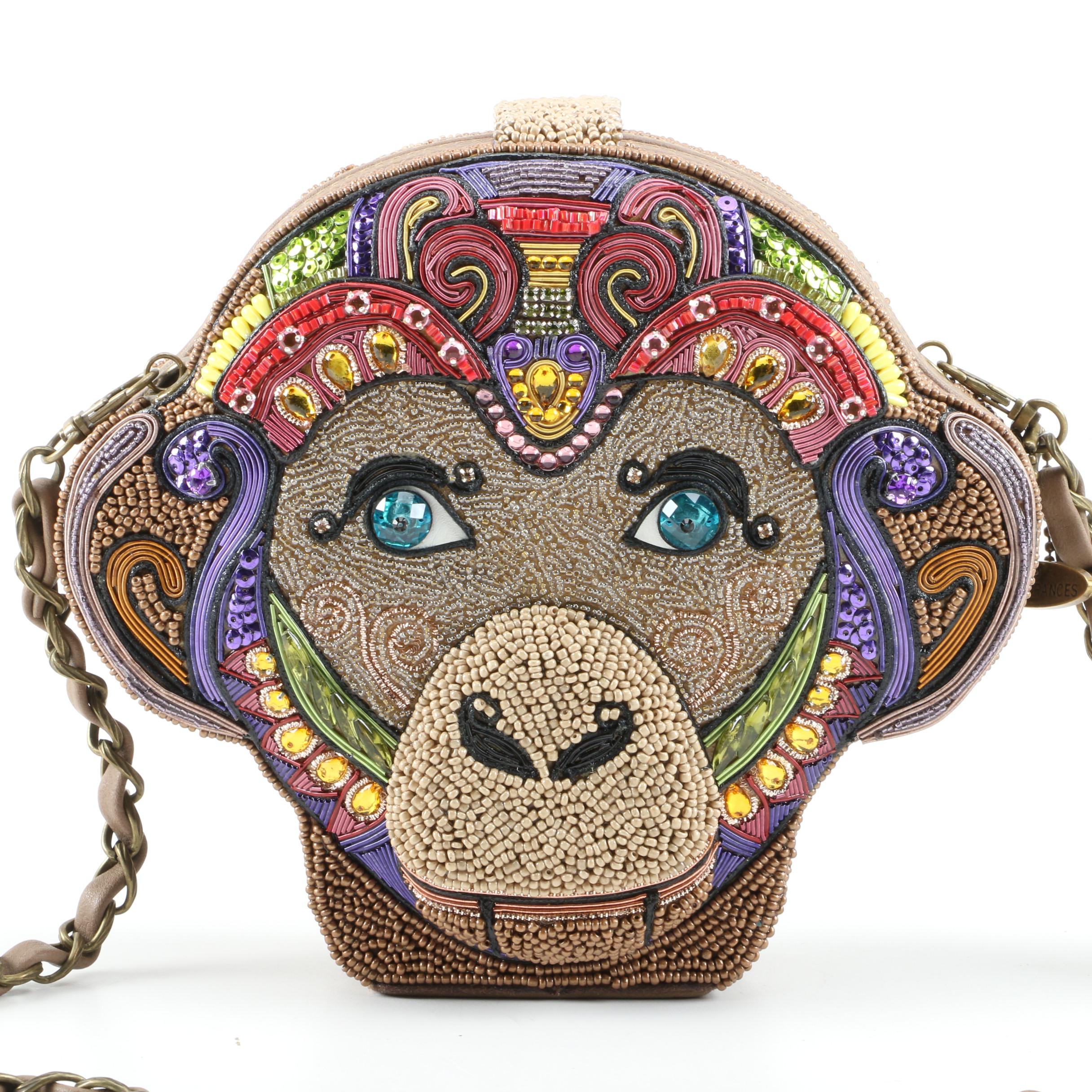 Mary Frances "Going Bananas" Embellished Monkey Head Crossbody Bag | EBTH