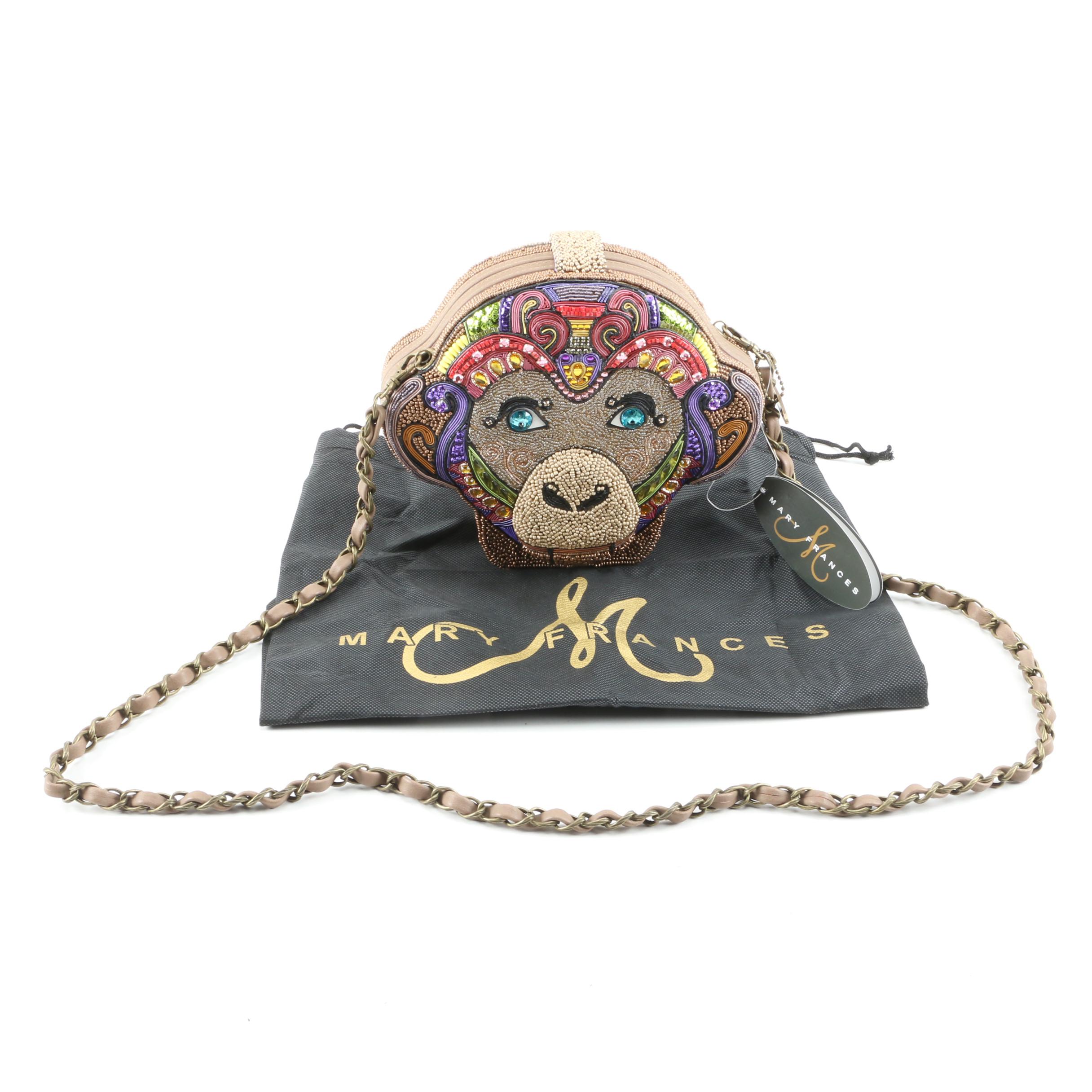 Mary Frances "Going Bananas" Embellished Monkey Head Crossbody Bag | EBTH