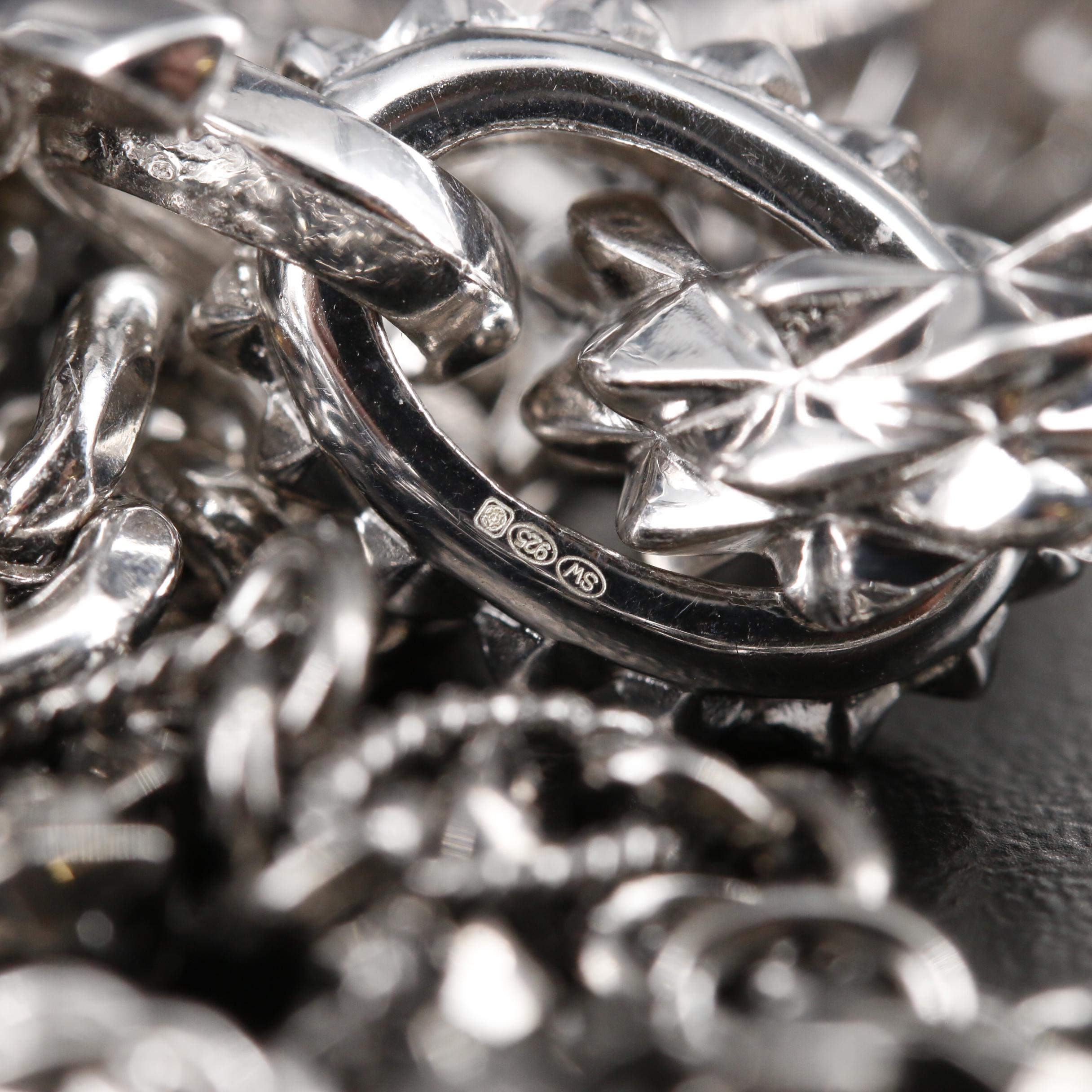 Stephen Webster Sterling Silver Multi-Strand Chain Necklace | EBTH