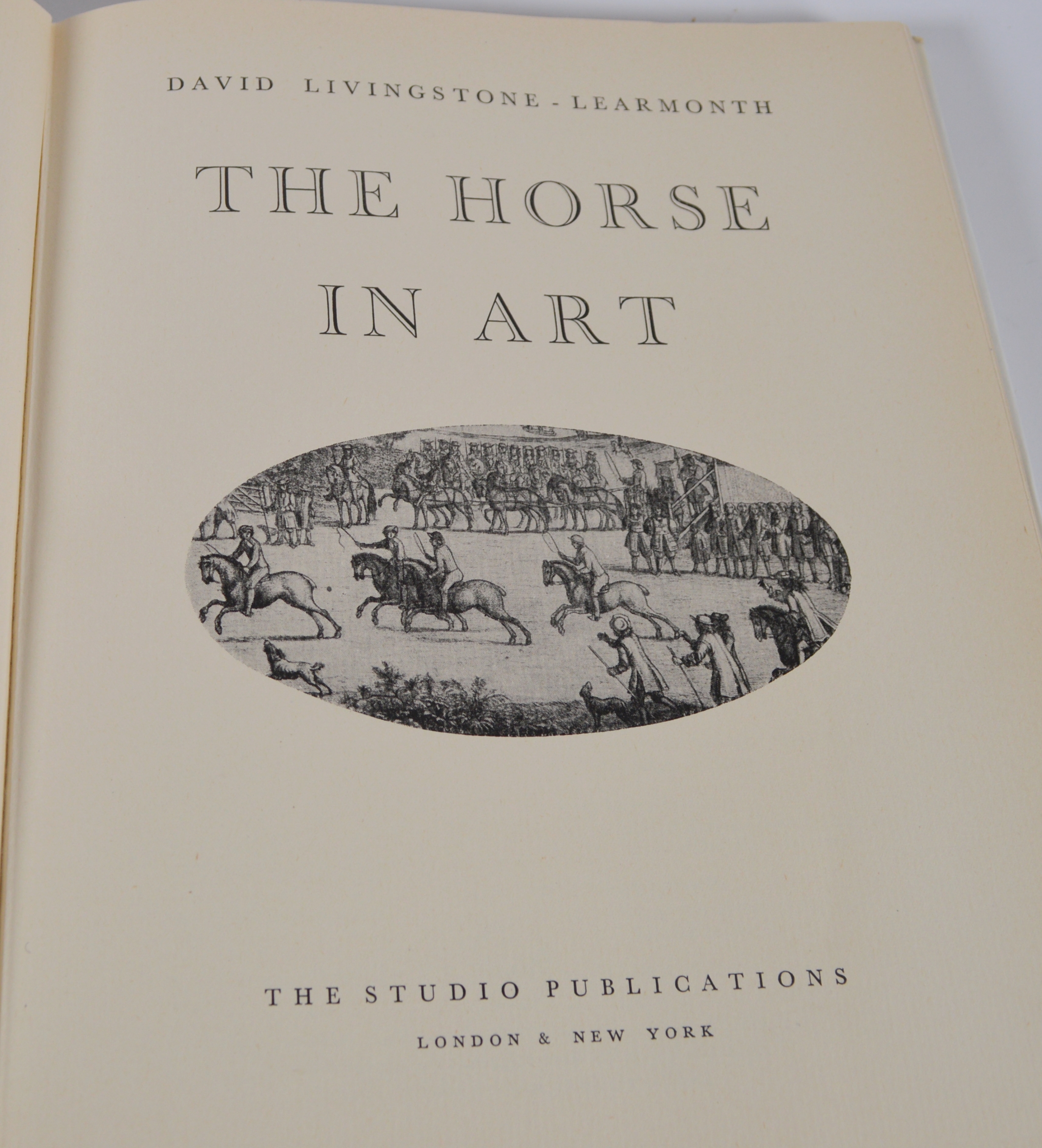 First Edition "The Horse in Art" by David Livingstone-Learmonth, 1958 ...