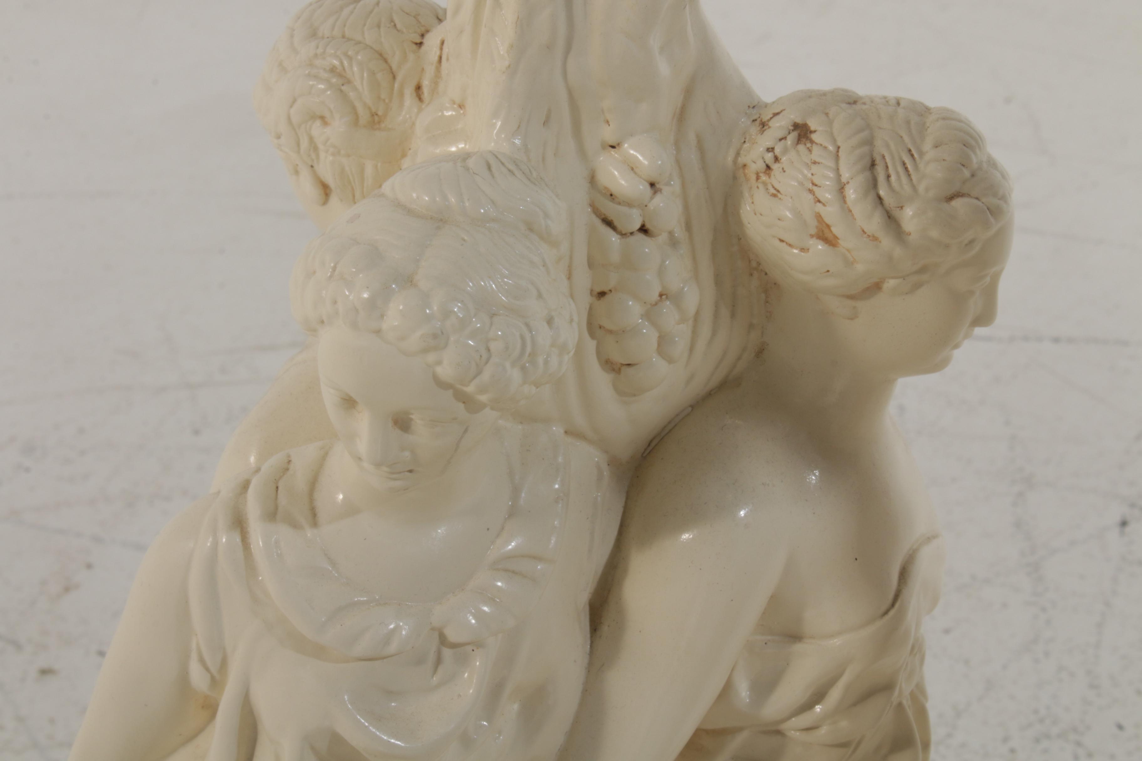 Pair of Chalkware Table Lamps Depicting Three Graces, Mid to Late 20th ...