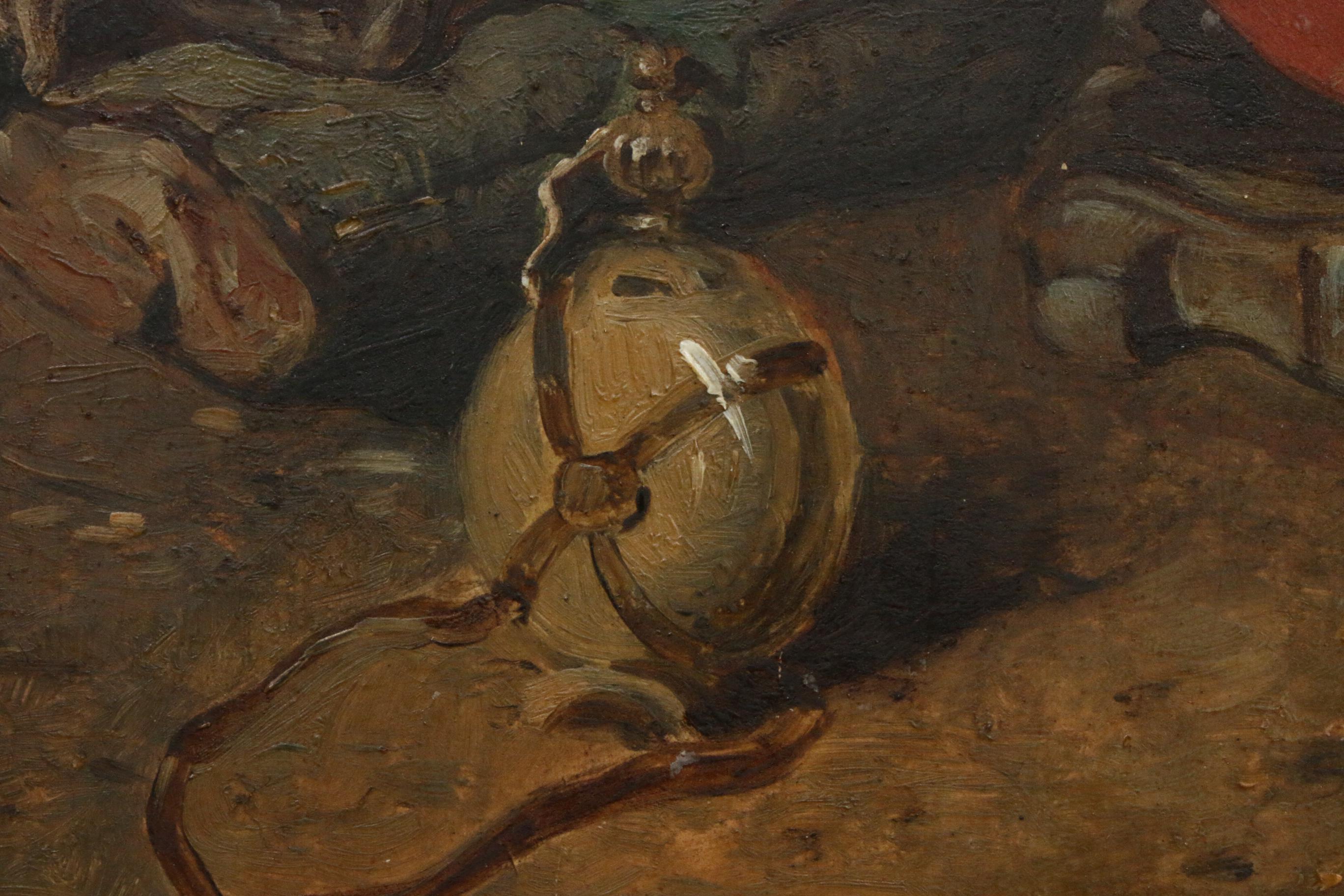 Francesco Morelli Oil Painting of Fiddler and Maid, Early 19th Century ...