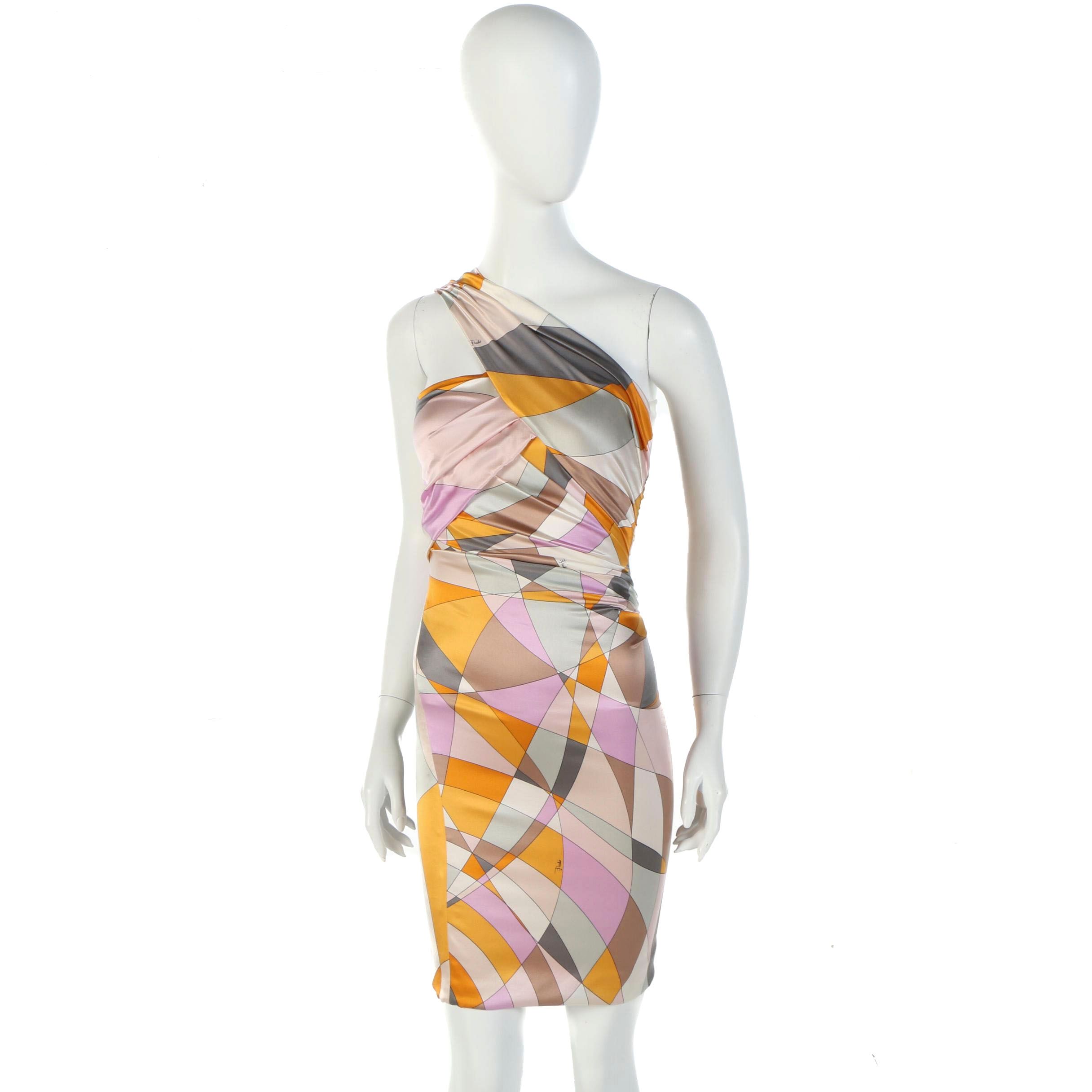 Emilio Pucci Silk Print Dress Worn in "Devious Maids" and Signed by ...