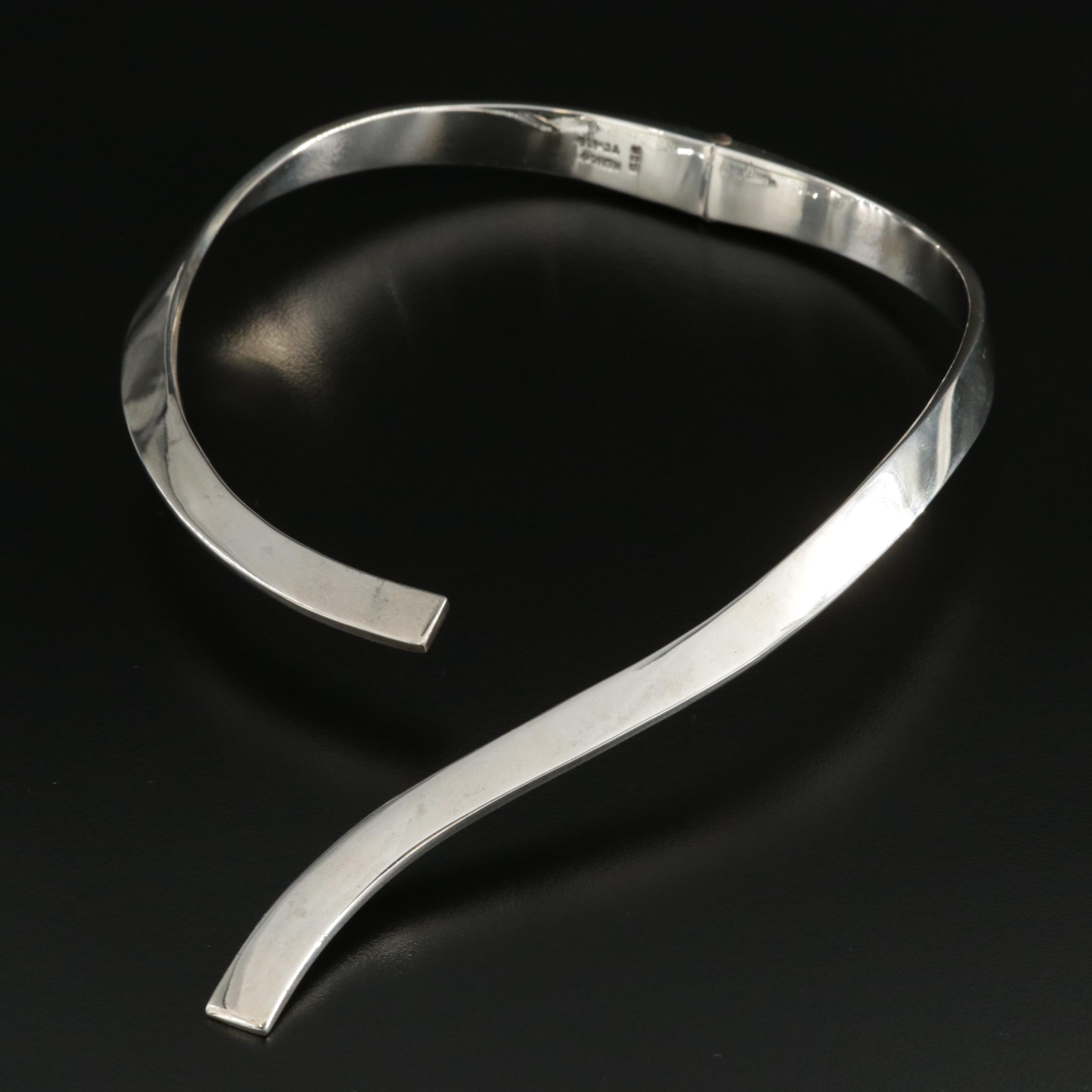 Sterling Silver Collar Necklace | EBTH