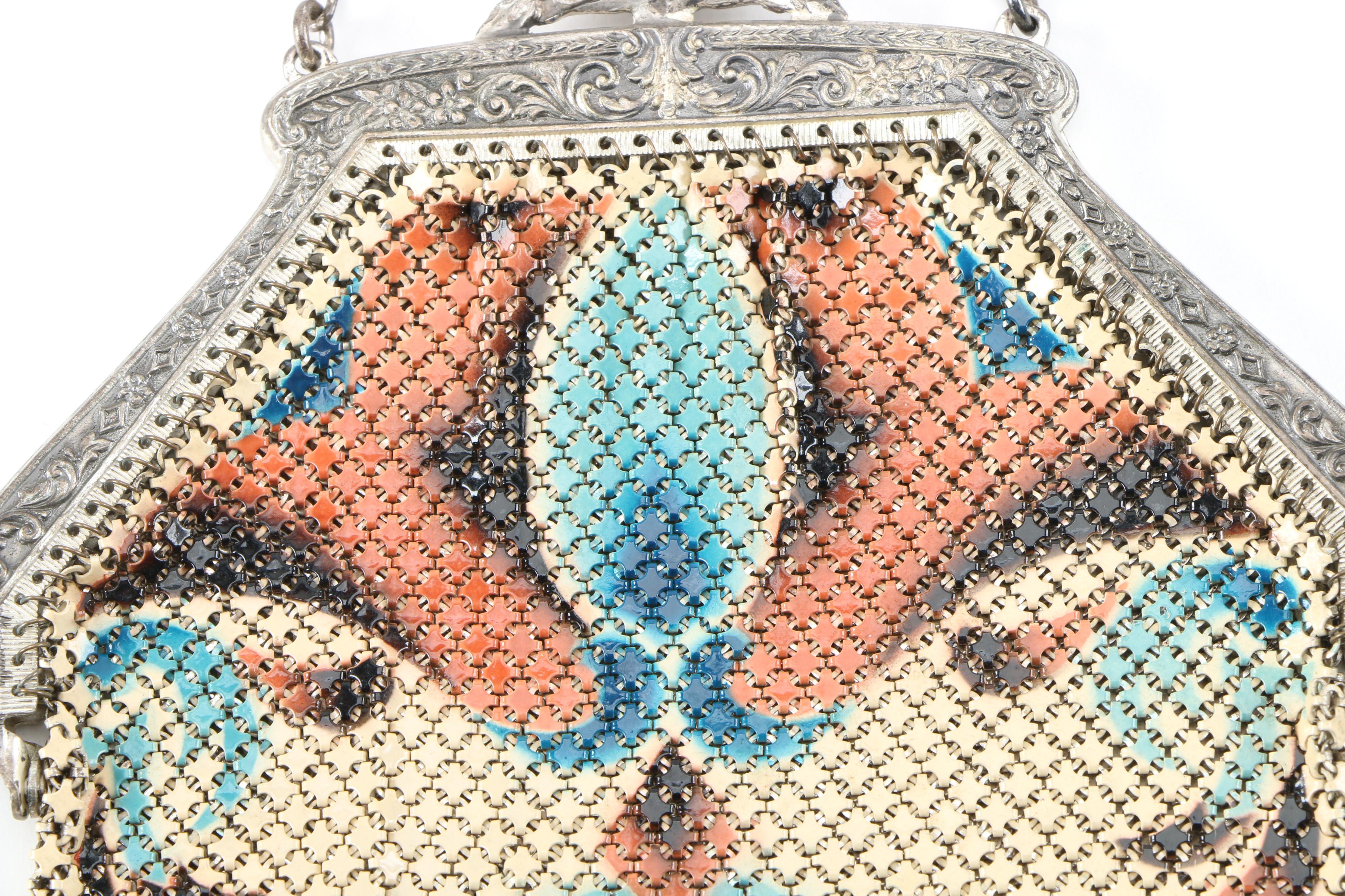 Mandalian Mfg. Co. Enameled Armor Mesh Evening Bag, Vintage | EBTH