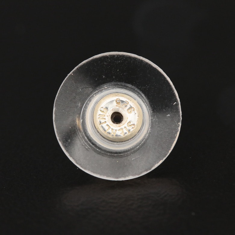 Vintage Franz Crystal and Enamel Iris Earrings | EBTH