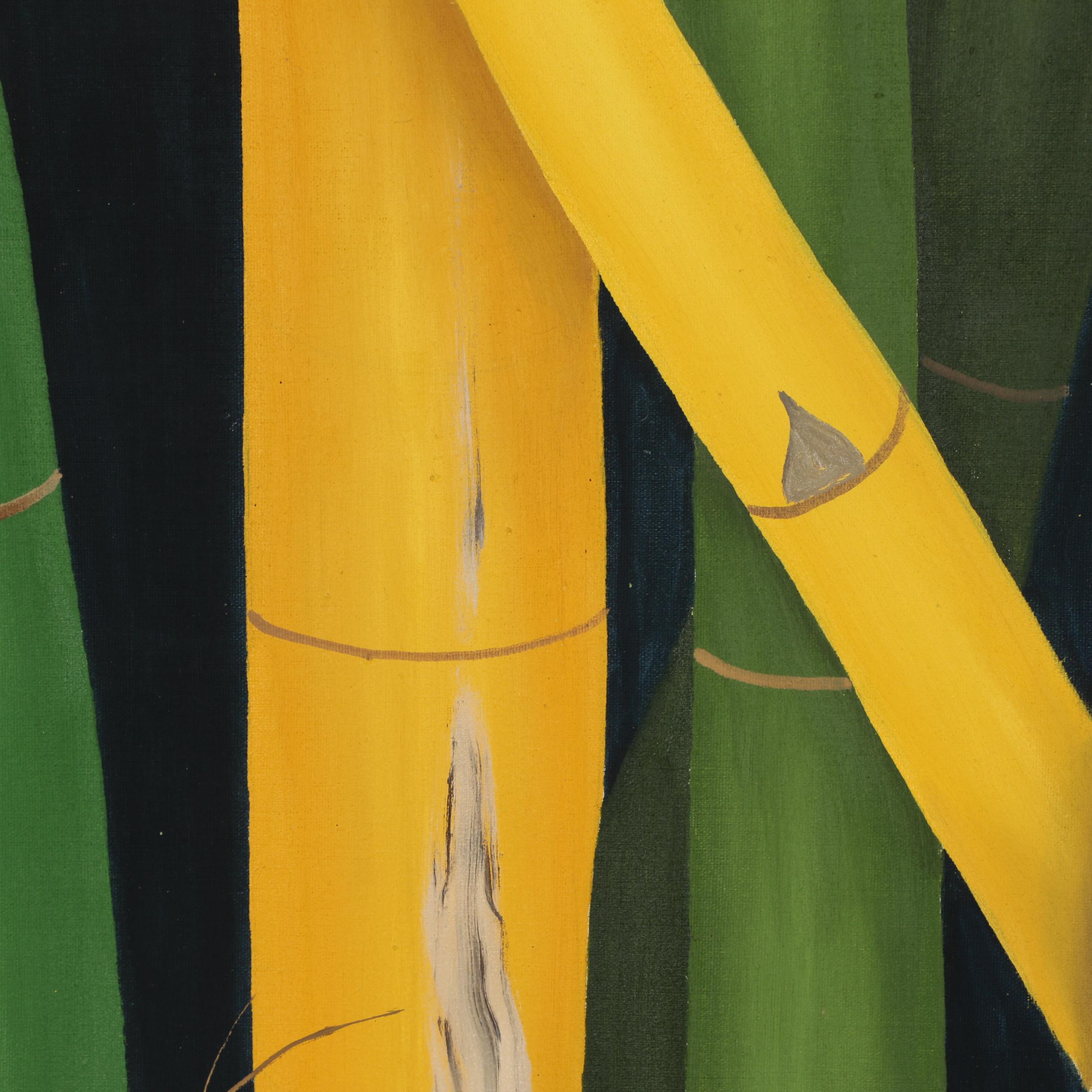 Modern Bamboo Acrylic Painting | Everything But The House