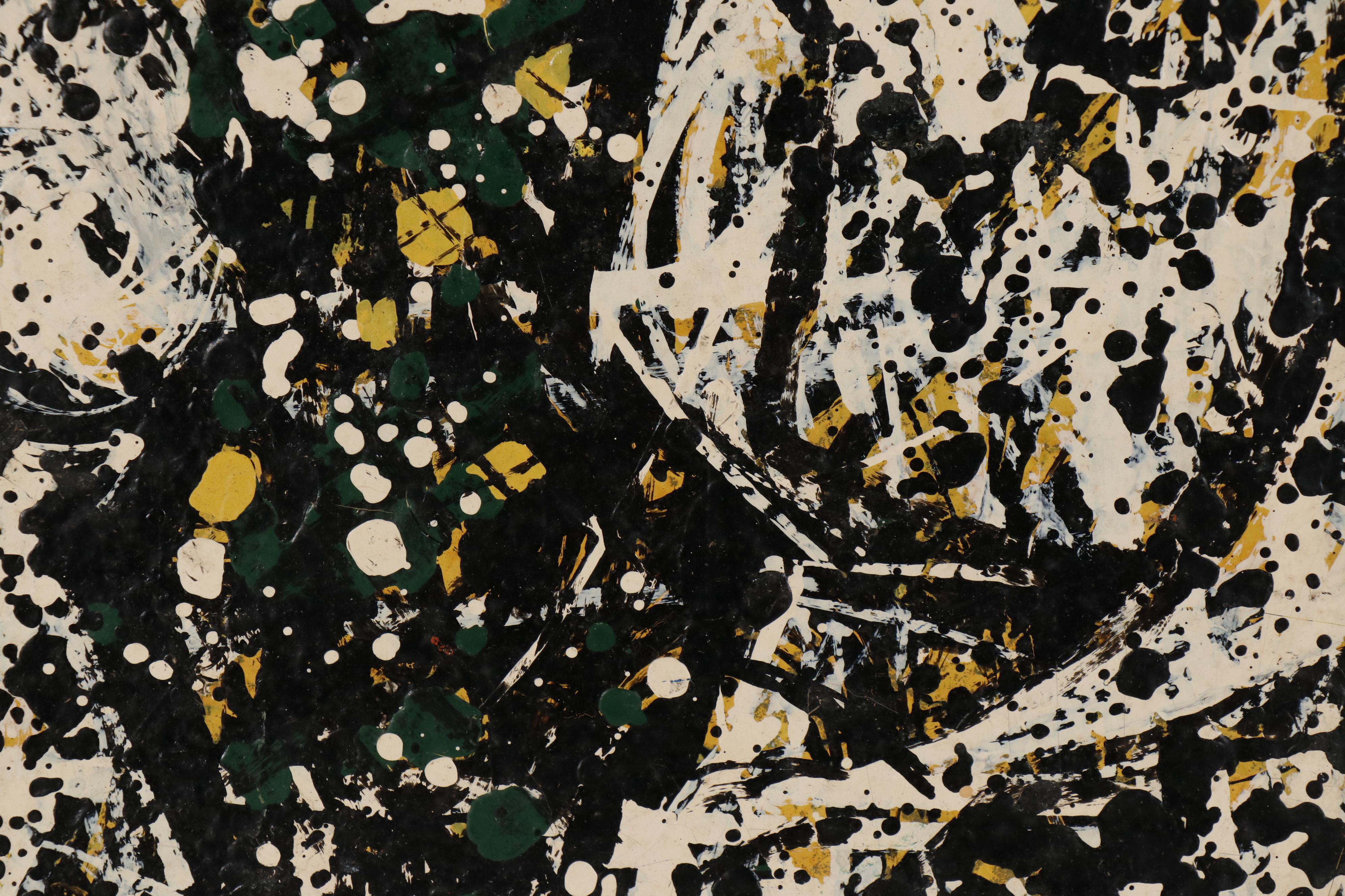 Leonard Maurer Abstract Oil Painting of Two Figures, 1949 | EBTH