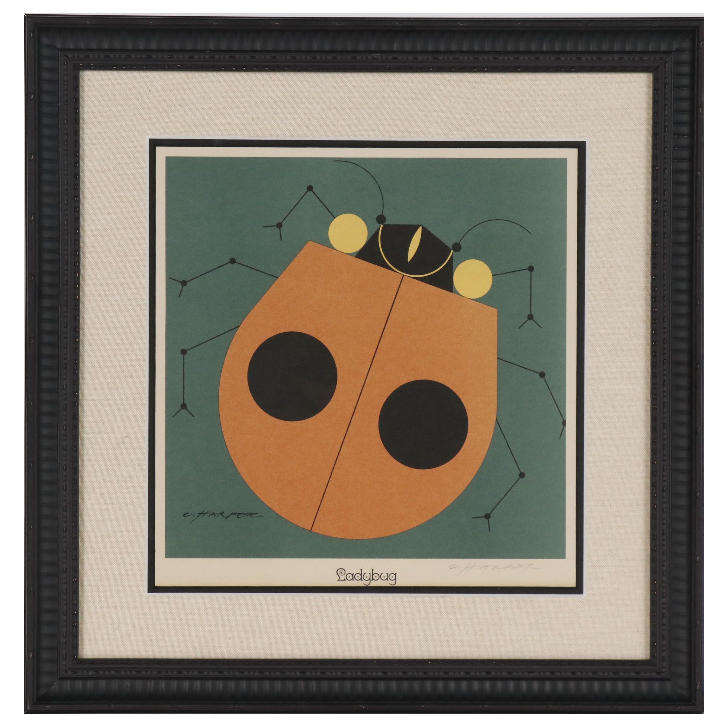 Charley Harper Lithograph "Ladybug" | EBTH